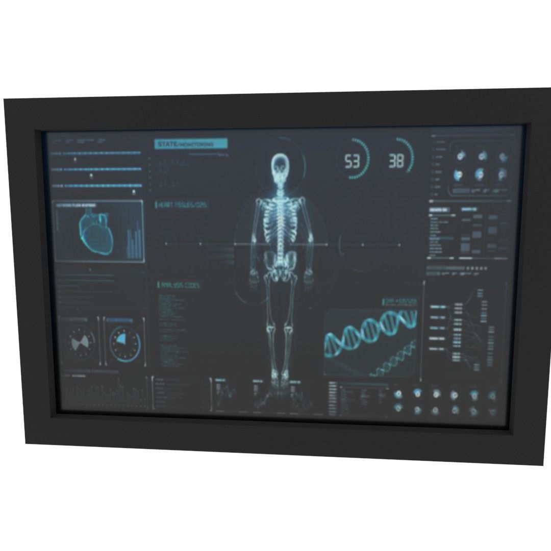 Sci-fi screen free VR / AR / low-poly 3D model | CGTrader