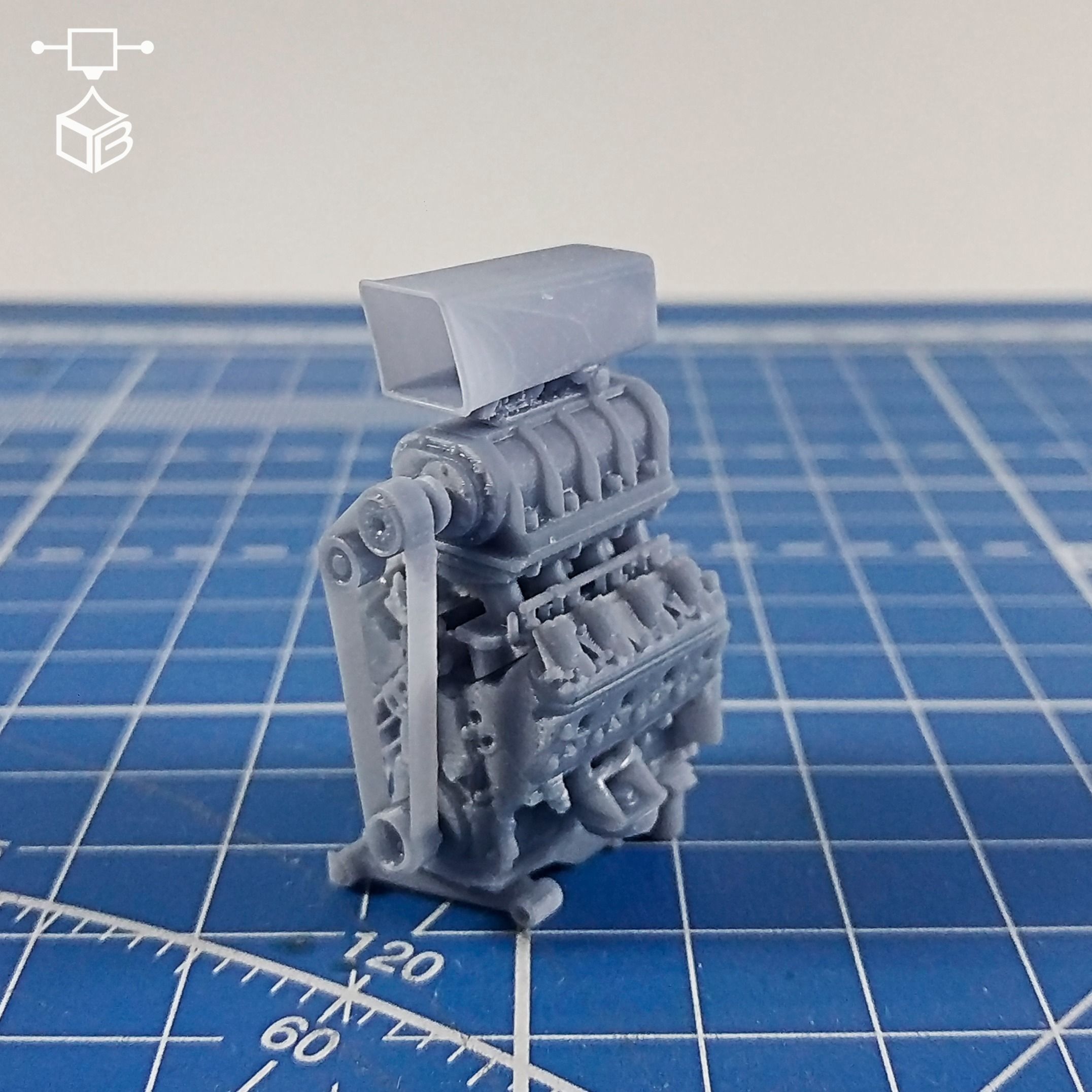 ENGINE LSX V8 SUPERCHARGED 3D model 3D printable | CGTrader