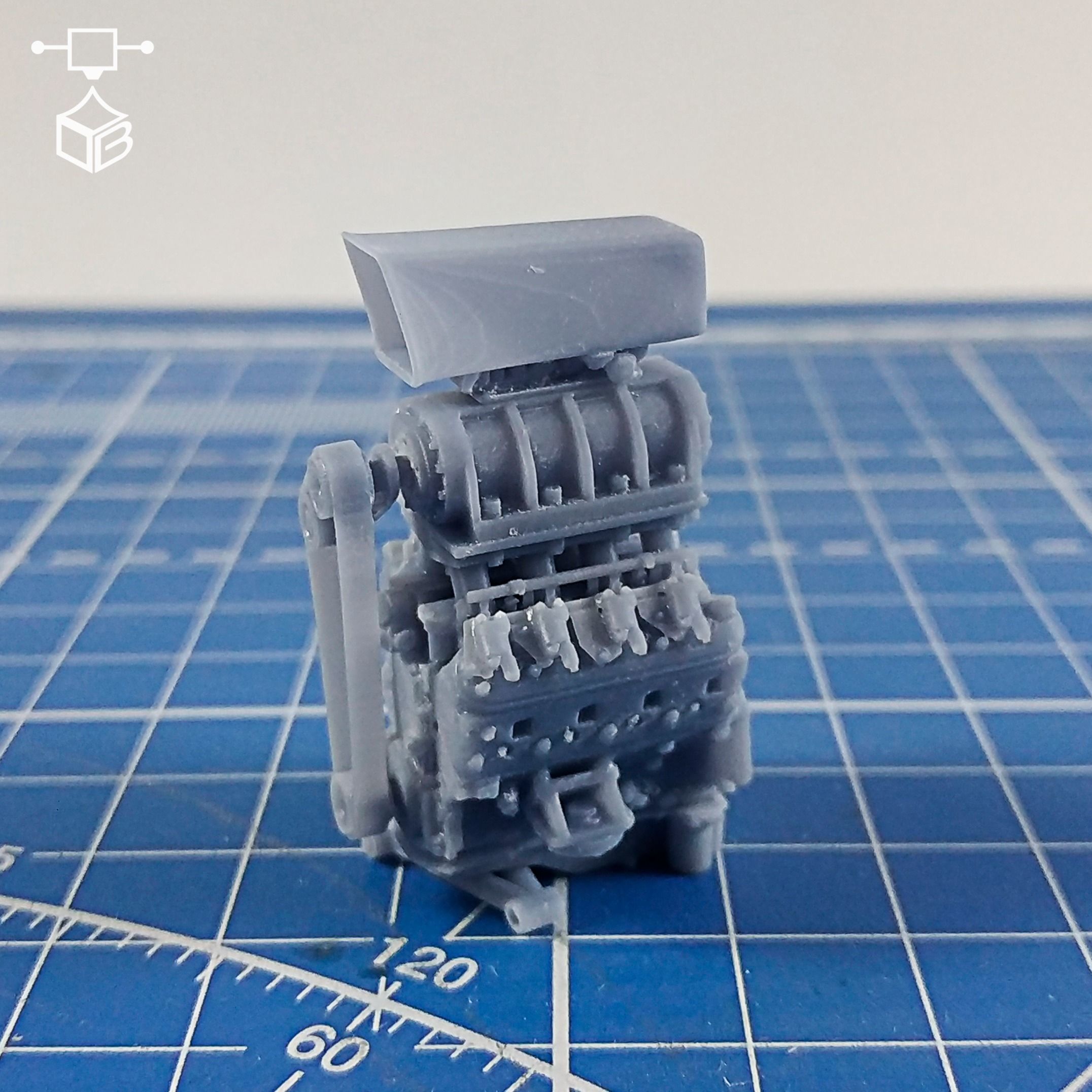 ENGINE LSX V8 SUPERCHARGED 3D model 3D printable | CGTrader