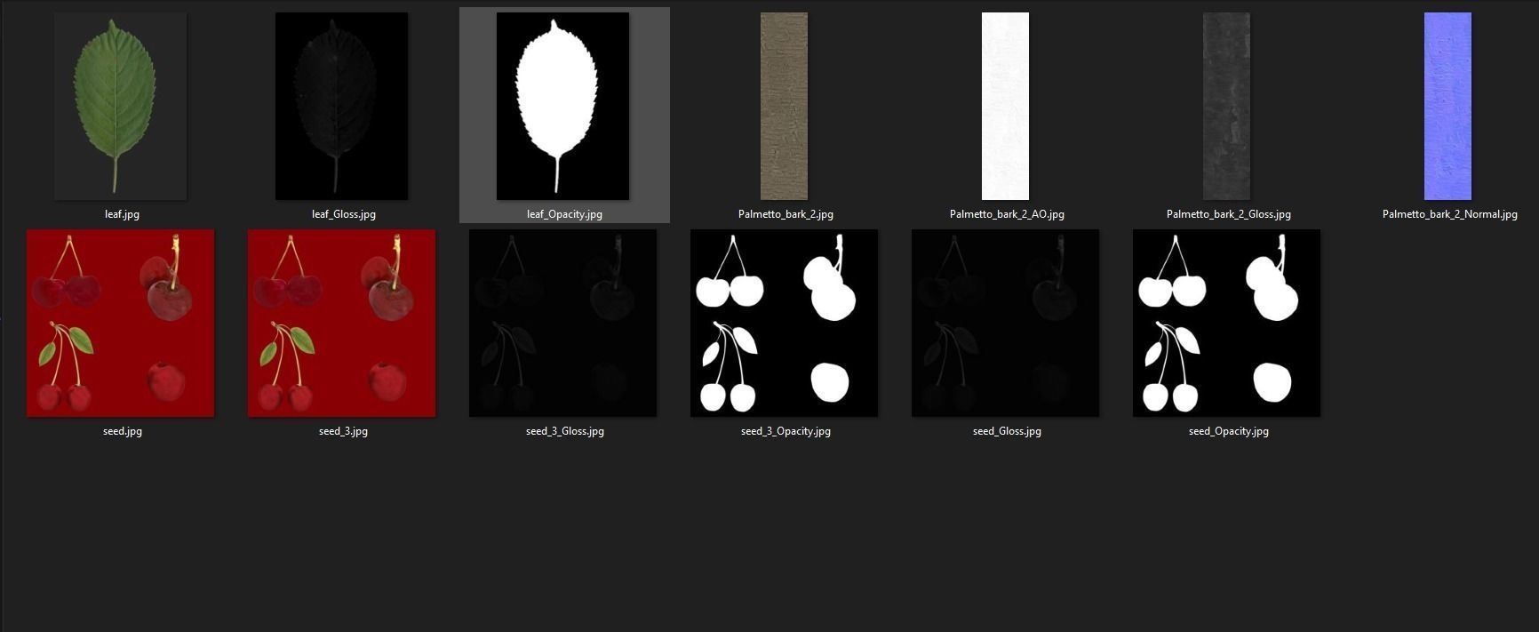 3D model Cherry Tree Set VR / AR / low-poly | CGTrader