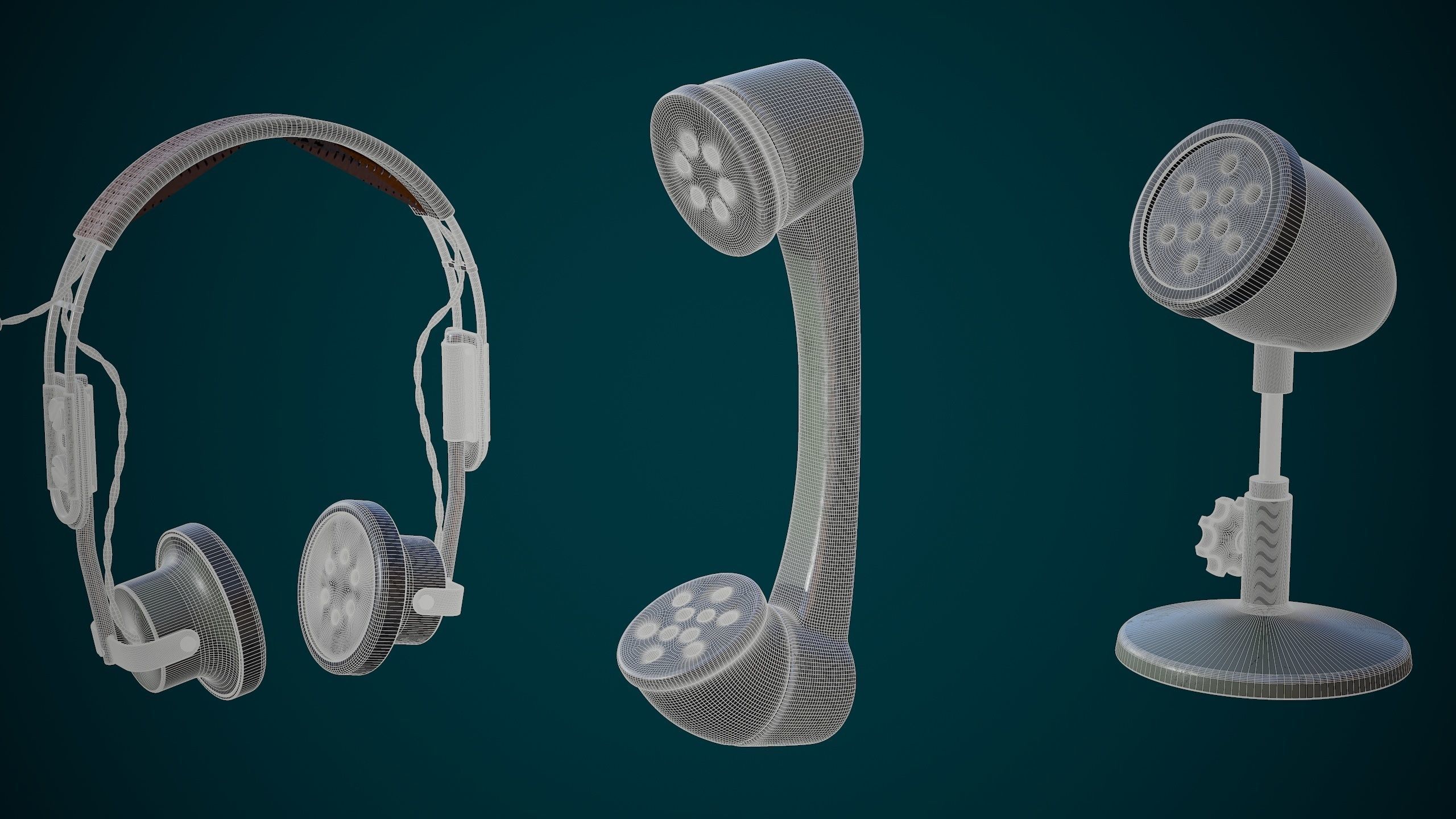 Radio station equipment 3D model | CGTrader
