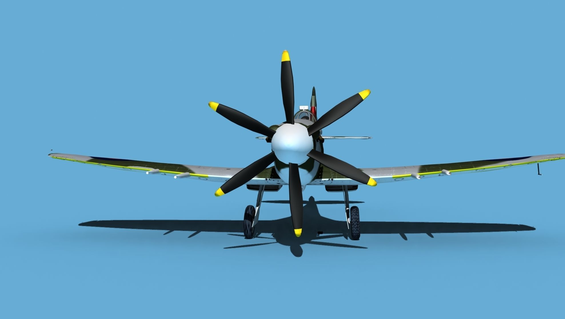 Supermarine Spitfire Mk XXIII V02 RAF 3D model animated rigged | CGTrader