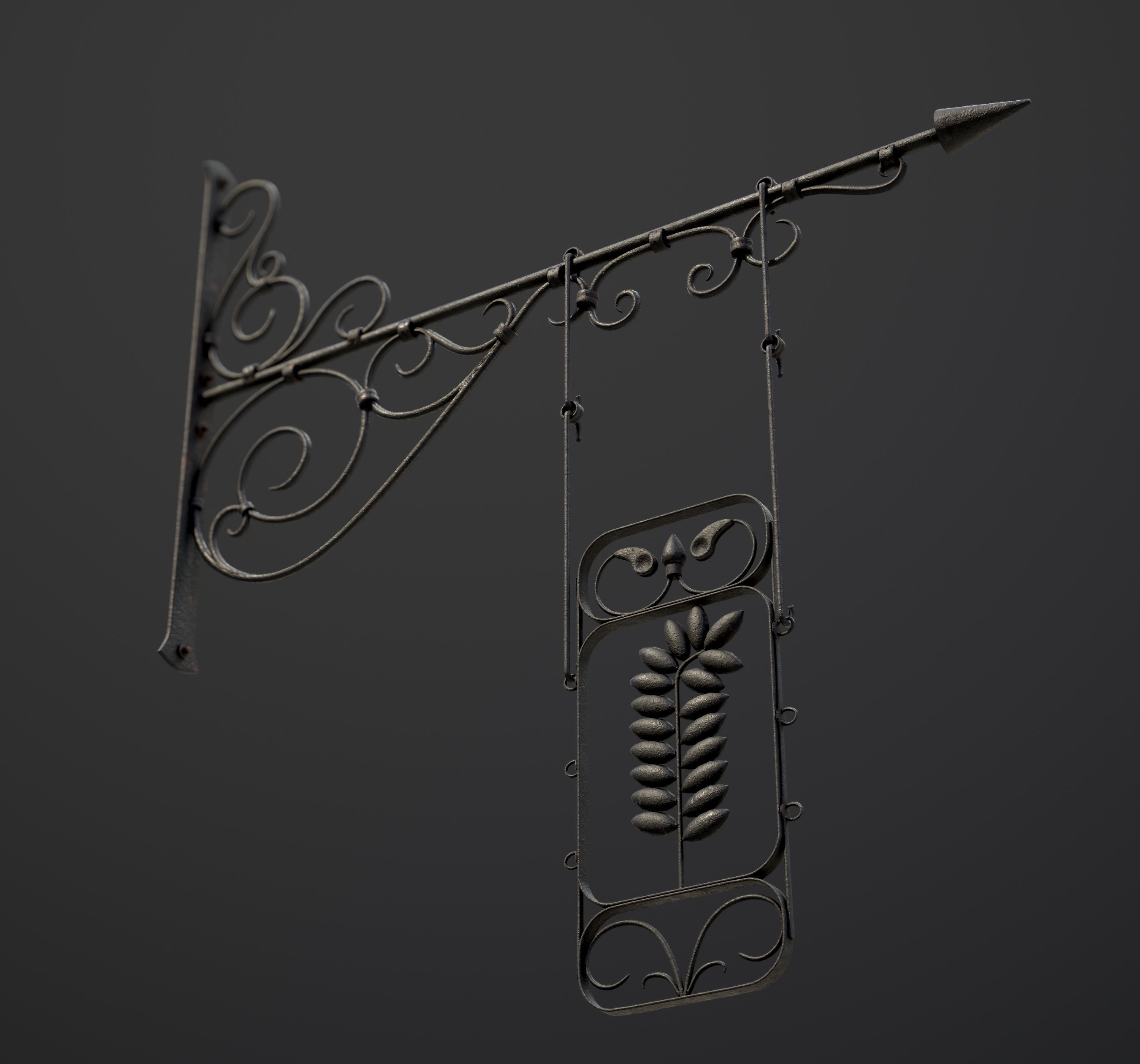 3D model Victorian Street Signboard 4K and 8K VR / AR / low-poly | CGTrader