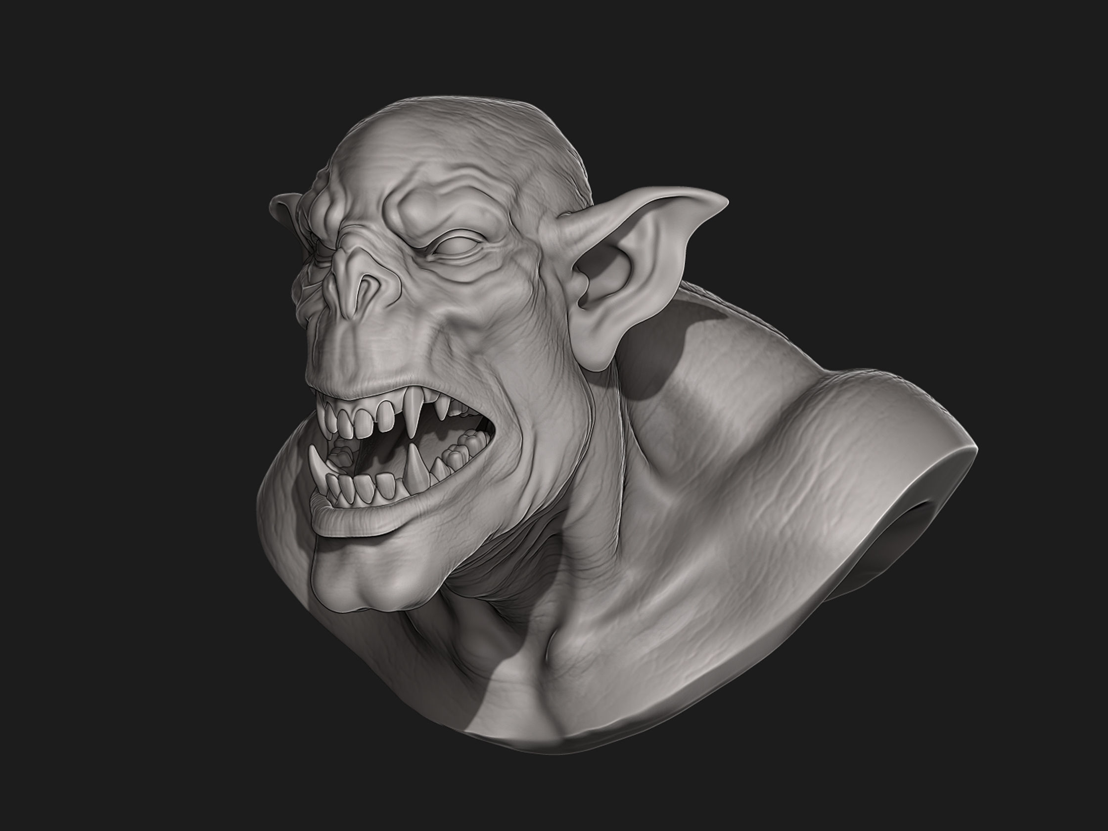 Monster Head 002 3D model | CGTrader