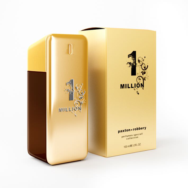 Perfume Collection gold bottle of million edp 3D model | CGTrader