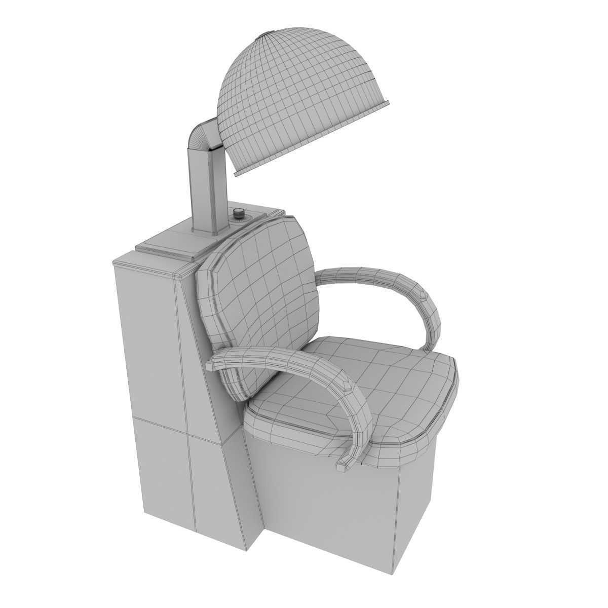 Hair Salon Dryer Chair Pibbs messina 3D model | CGTrader