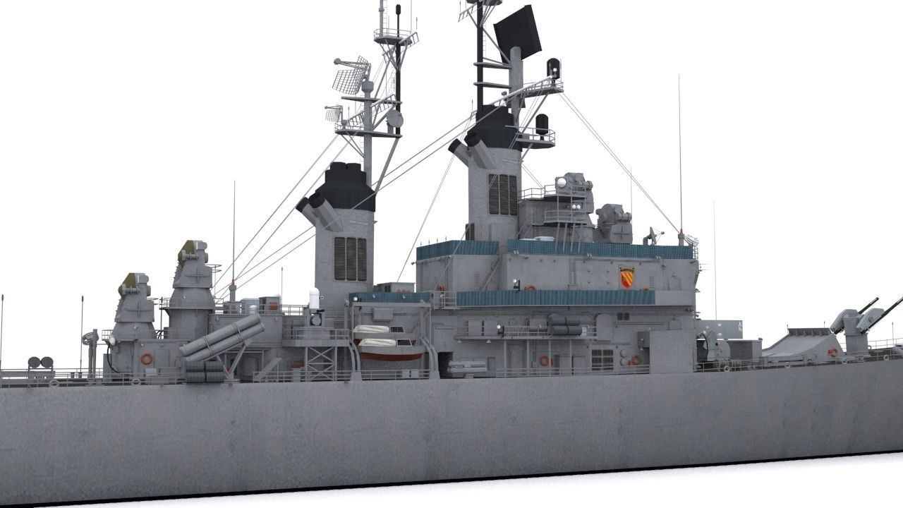 3D model CG 21 - USS Gridley VR / AR / low-poly | CGTrader