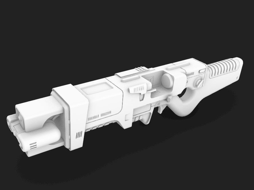 Institute Laser Rifle Fallout 3D model 3D printable | CGTrader