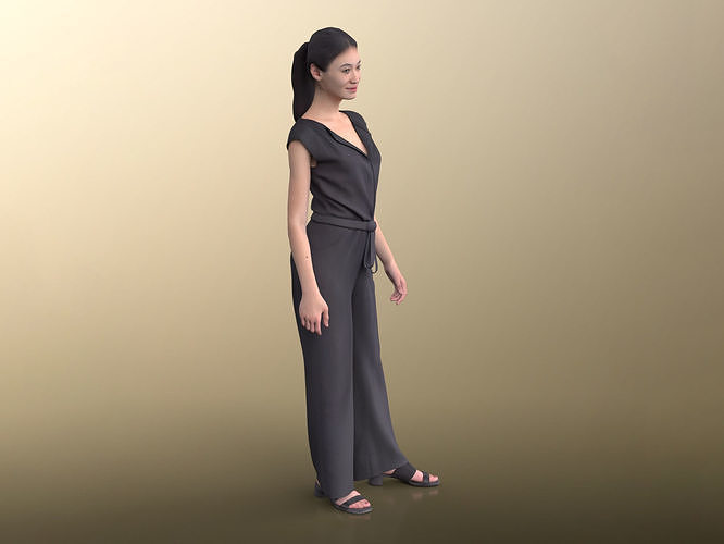 Francine 20023-01 - Animated Elegant Woman Idle 3D model animated ...