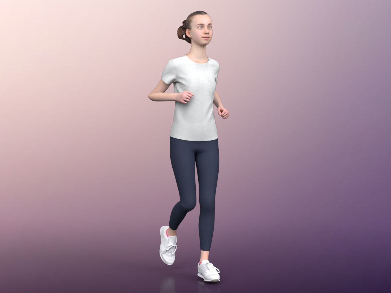Mady 20008-03 - Animated Athletic Girl Jogging 3D model animated | CGTrader