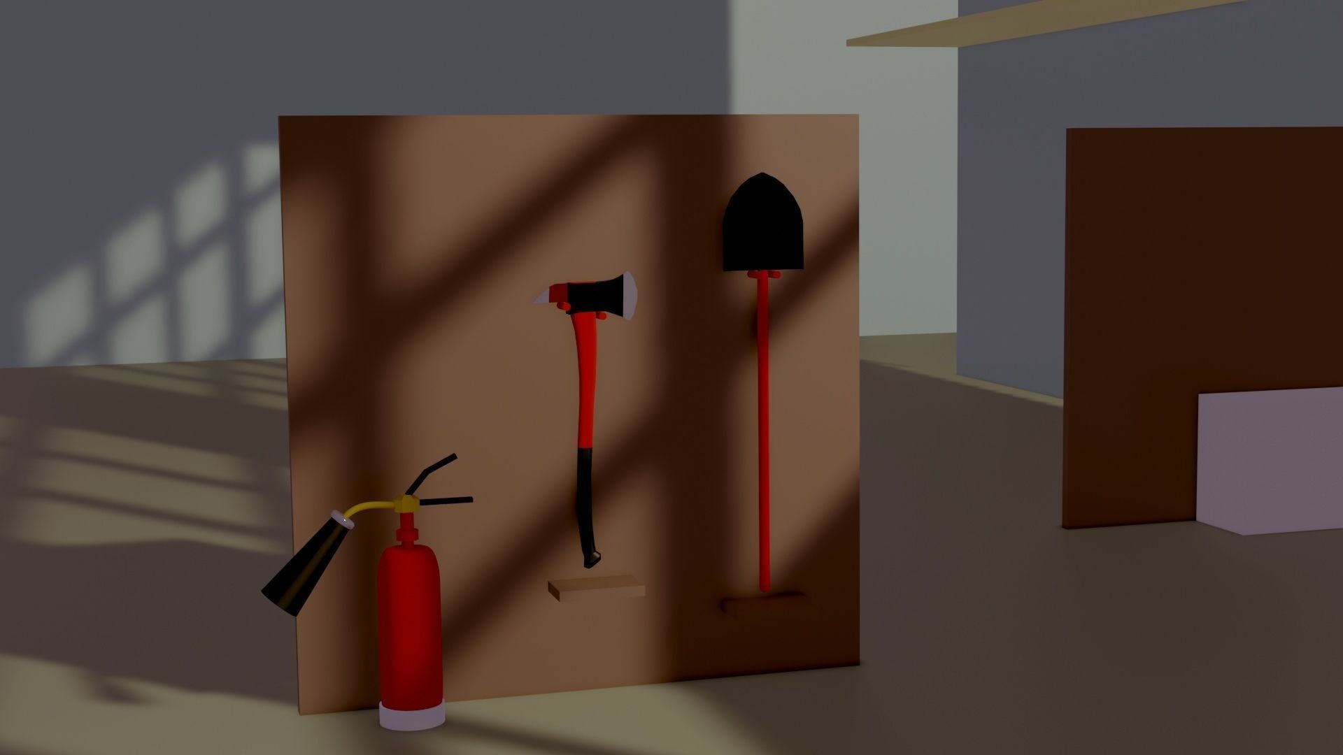 Firefight corner stand Survival Horror Reference free 3D model | CGTrader