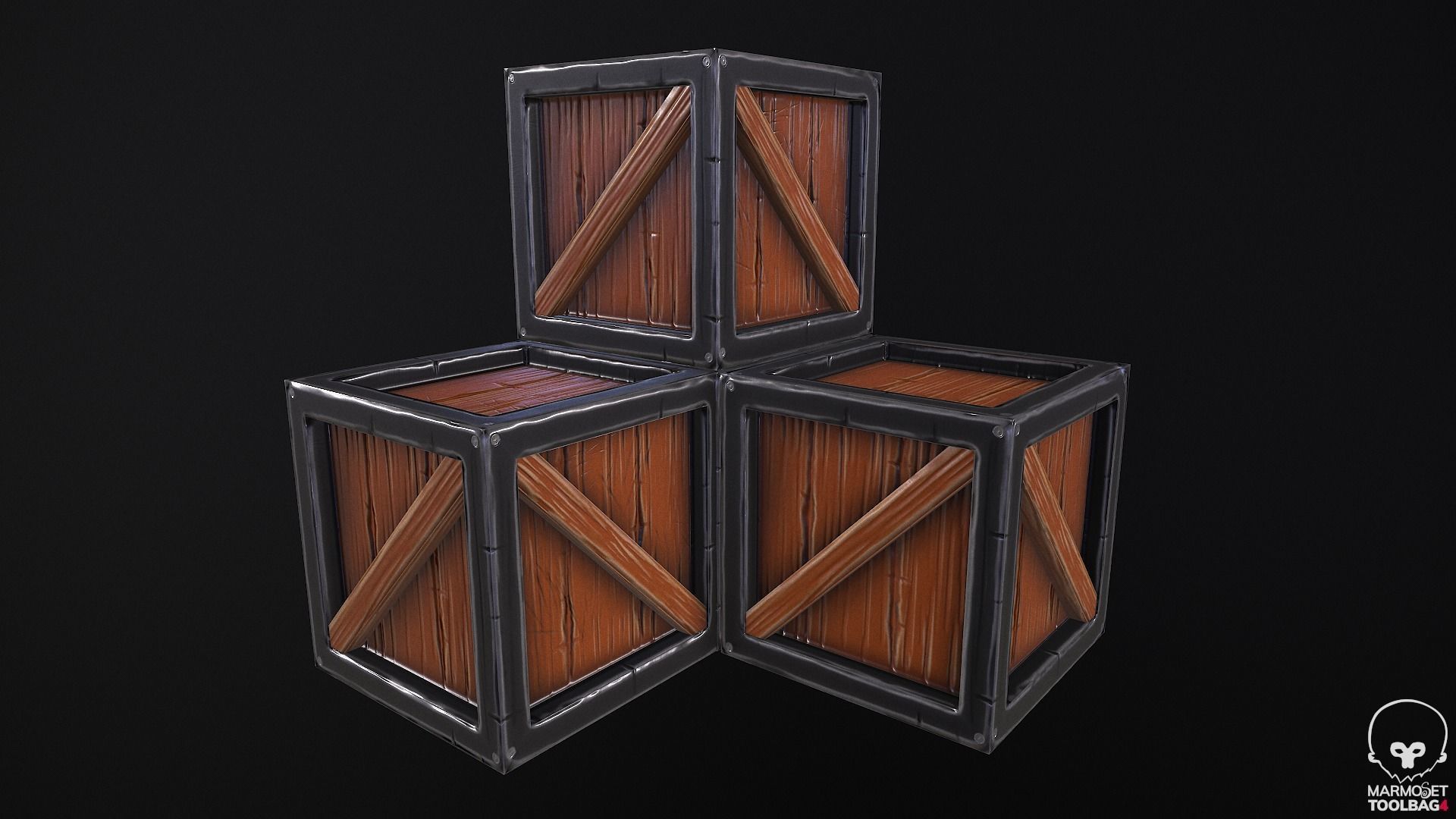 3D model 3D LowPoly Stylized Box VR / AR / low-poly | CGTrader
