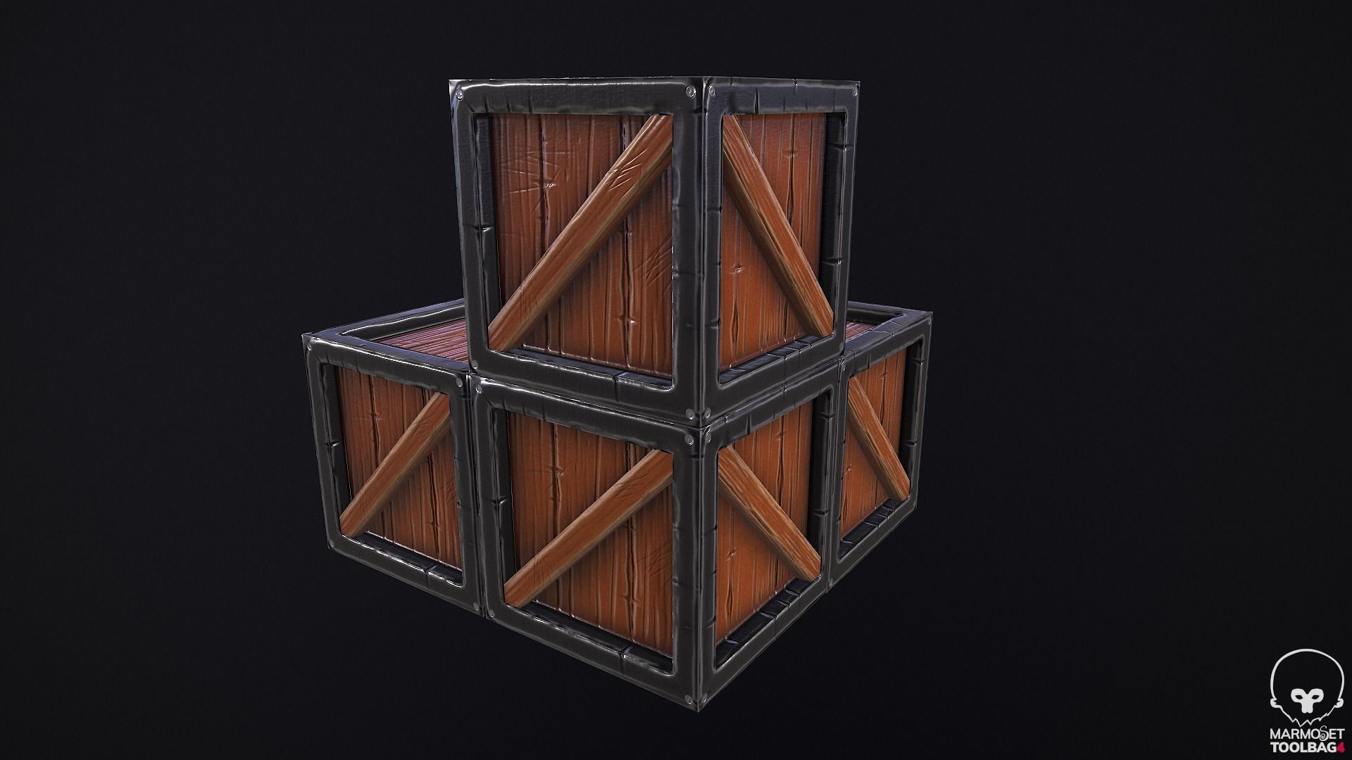 3D model 3D LowPoly Stylized Box VR / AR / low-poly | CGTrader