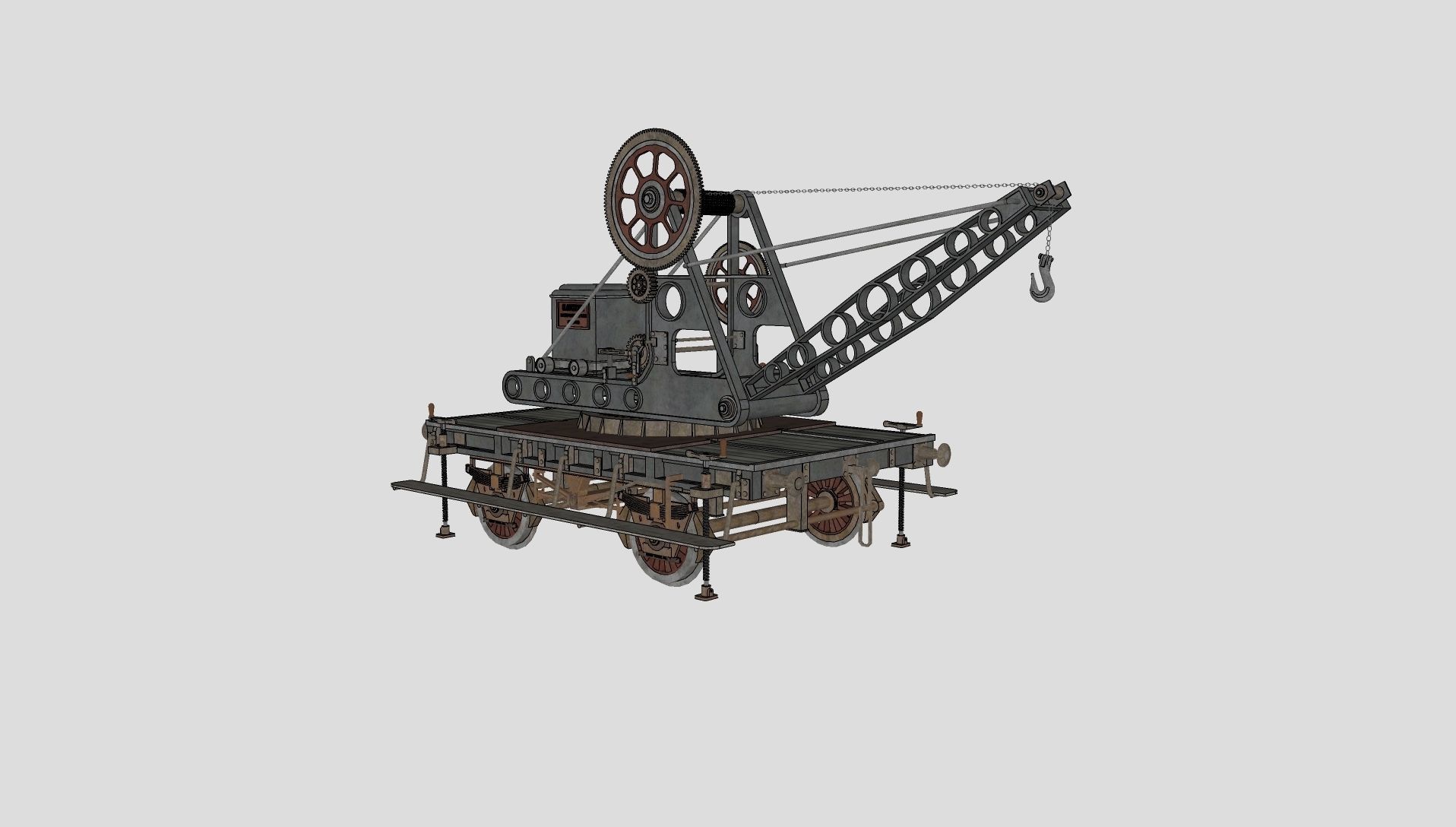 Railroad Crane 3D model | CGTrader