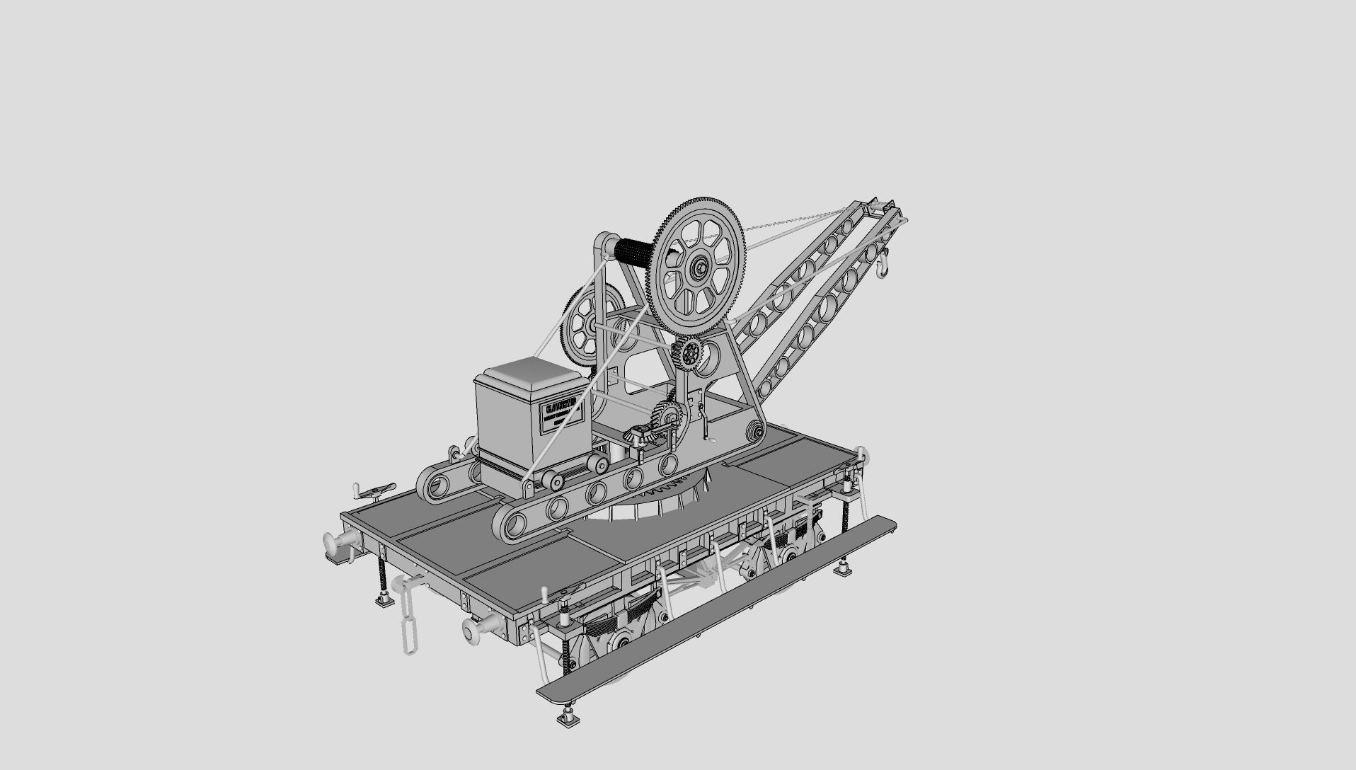 Railroad Crane 3D model | CGTrader