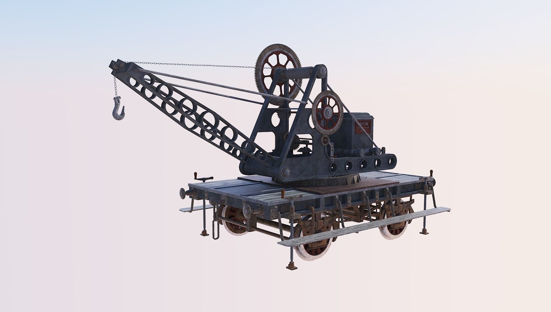 Railroad Crane 3D model | CGTrader