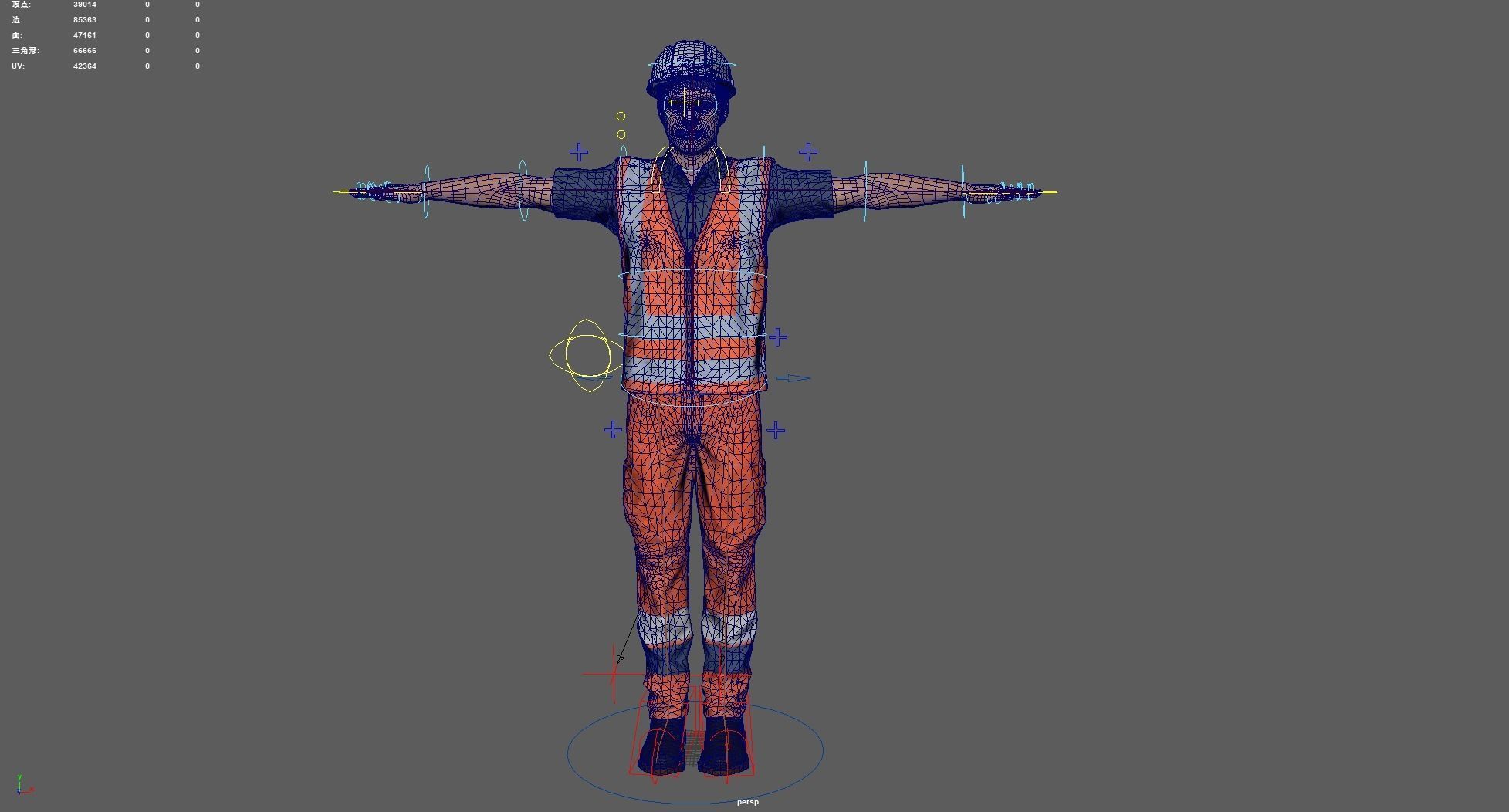 WORKER 3D model 3D model rigged | CGTrader