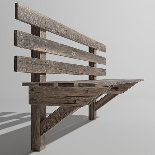 Wooden Bench free 3D model | CGTrader