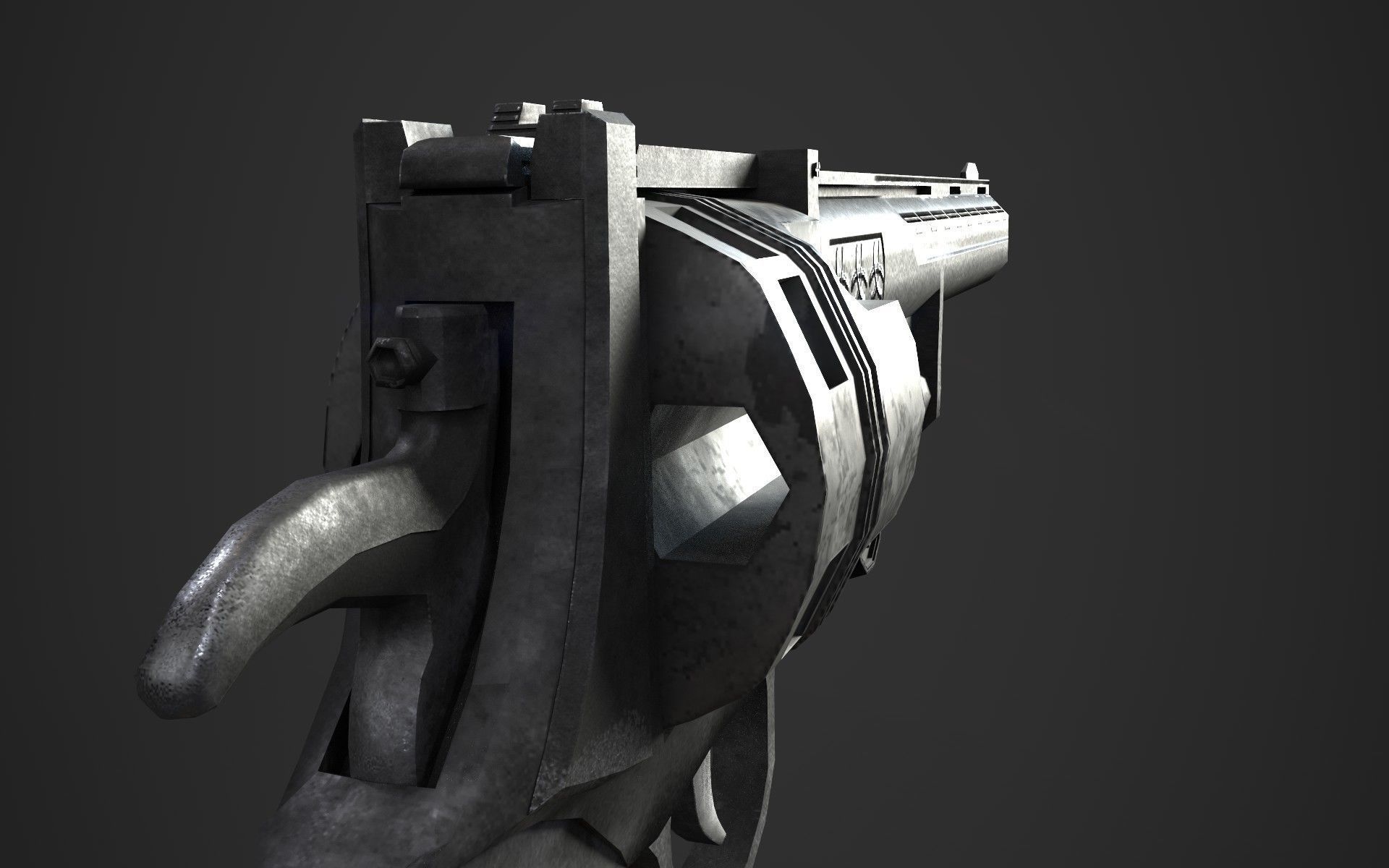 3D model Revolver VR / AR / low-poly | CGTrader