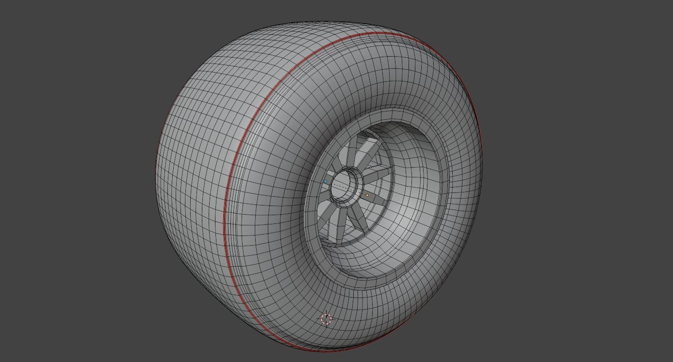 Formula One Slick Racing Tire with Rim 3D model | CGTrader