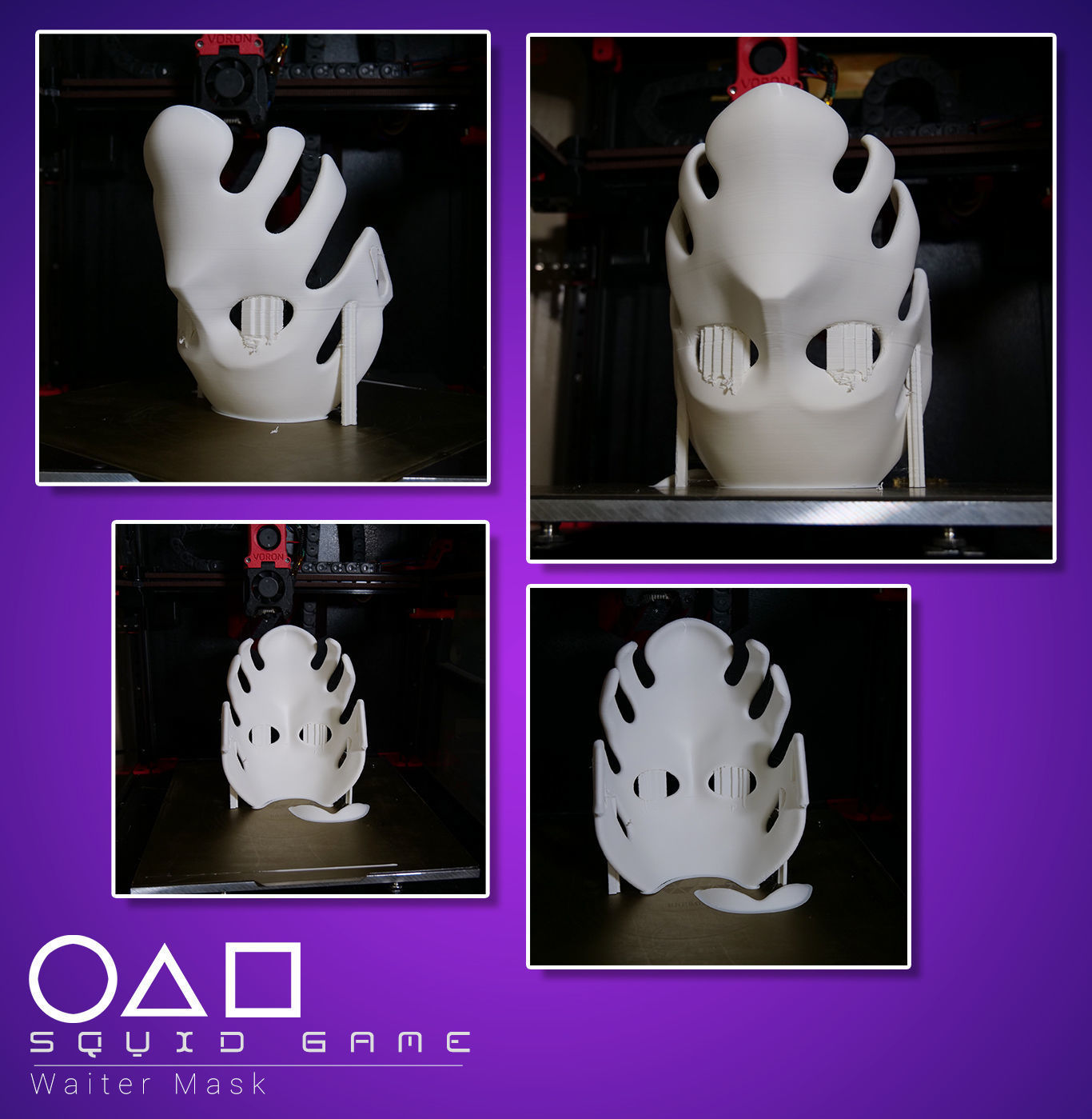 WAITER MASK SQUID GAME SERIES 3D model 3D printable | CGTrader