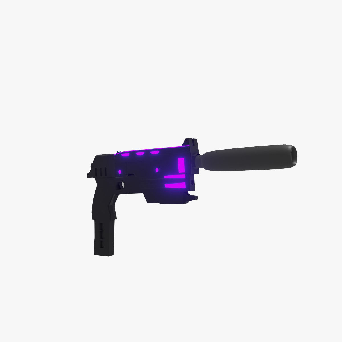 Basic gun model 3D model | CGTrader