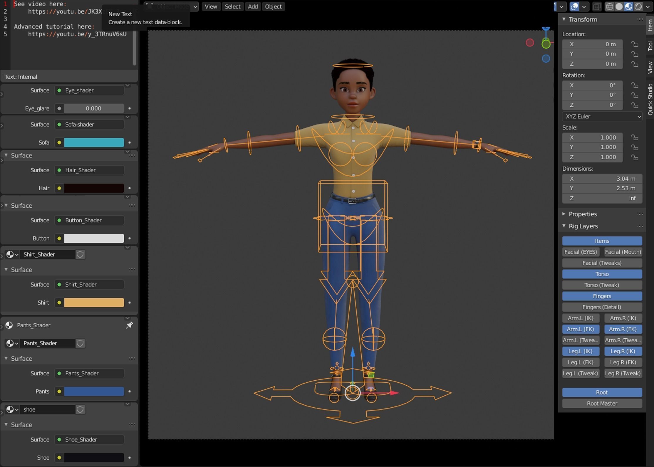 Cartoon Black Woman Rigged with 28 Custom Poses 3D model animated ...
