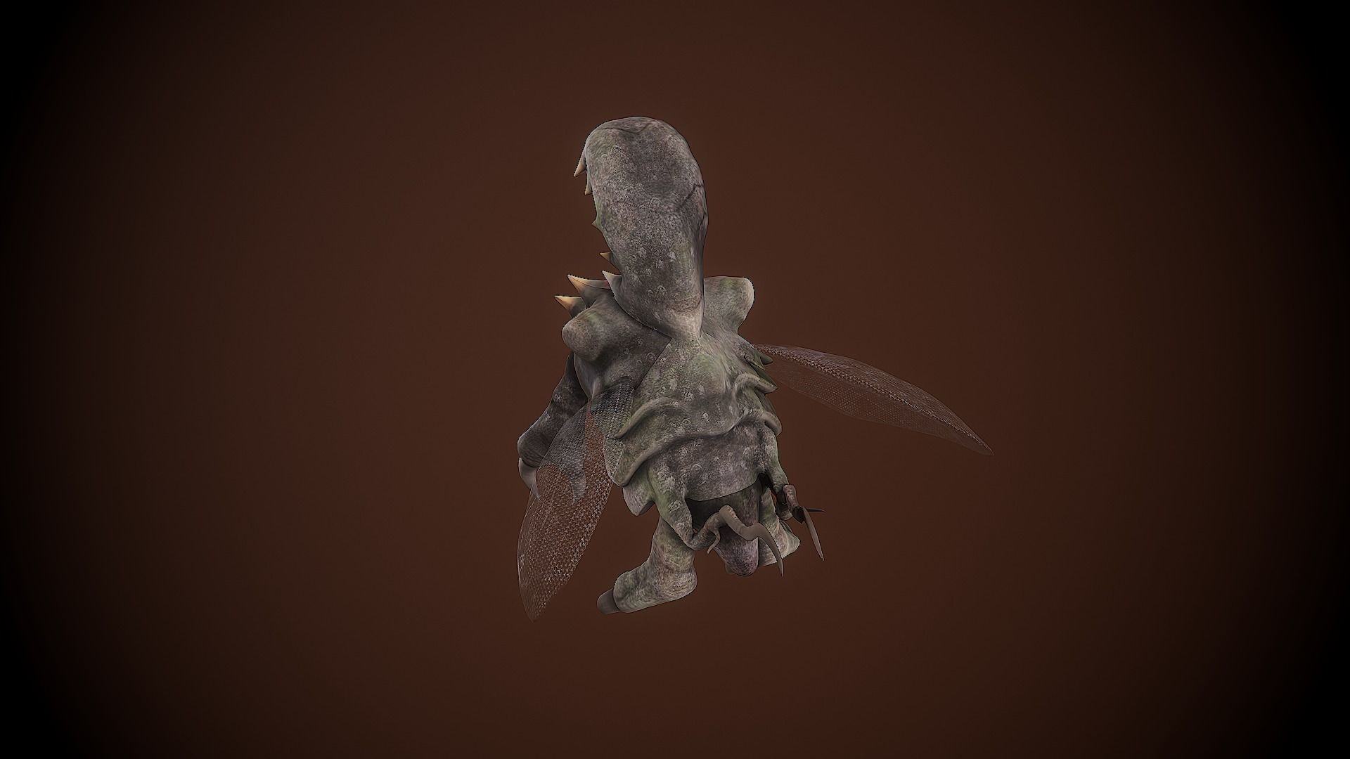 3D model flying worms creature 1 VR / AR / low-poly | CGTrader