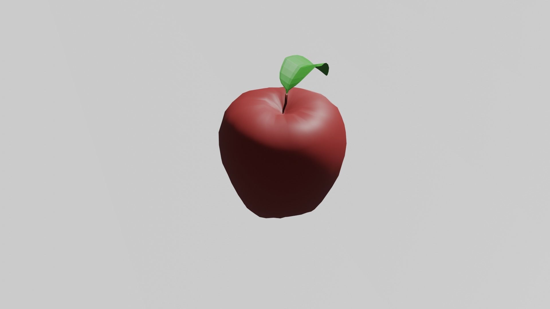 Red apple low poly free VR / AR / low-poly 3D model | CGTrader