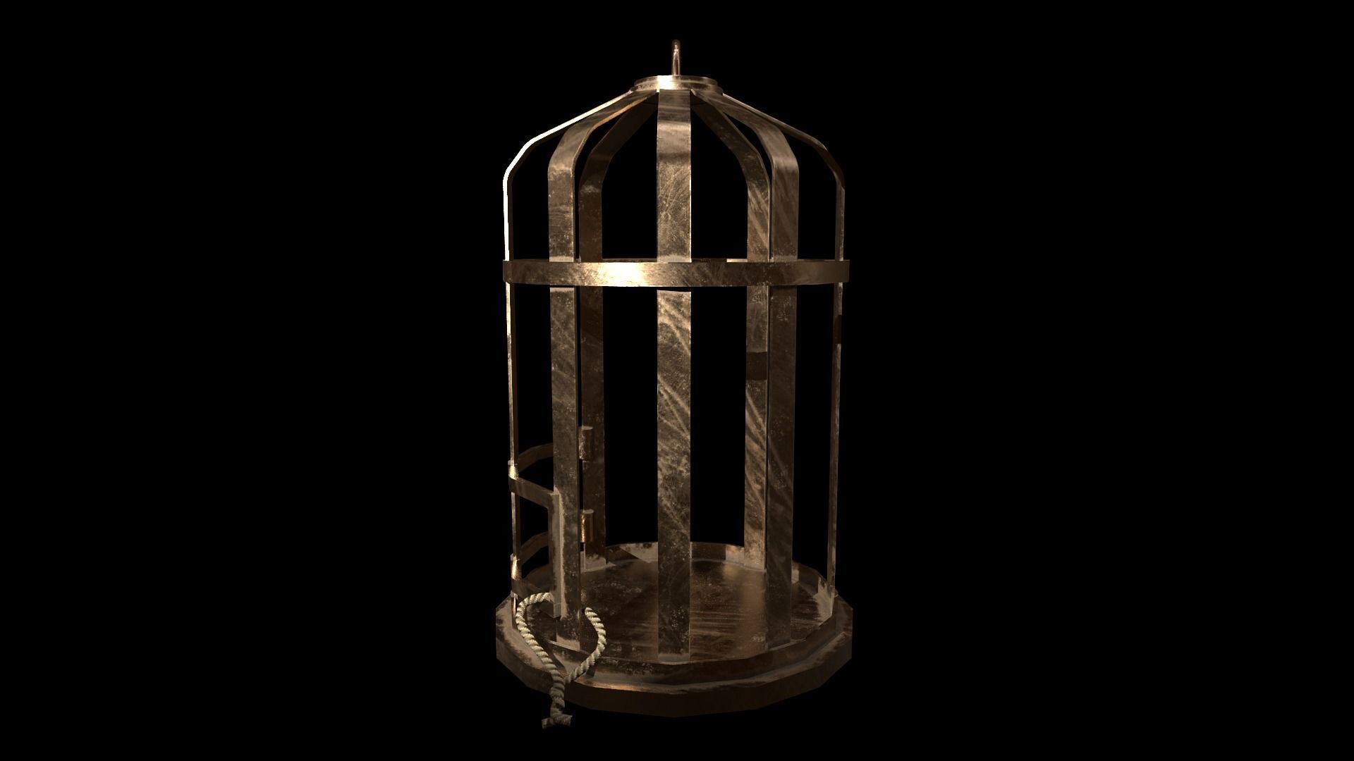 3D model Bird Cage Game Ready Low Poly 3D Model VR / AR / low-poly ...