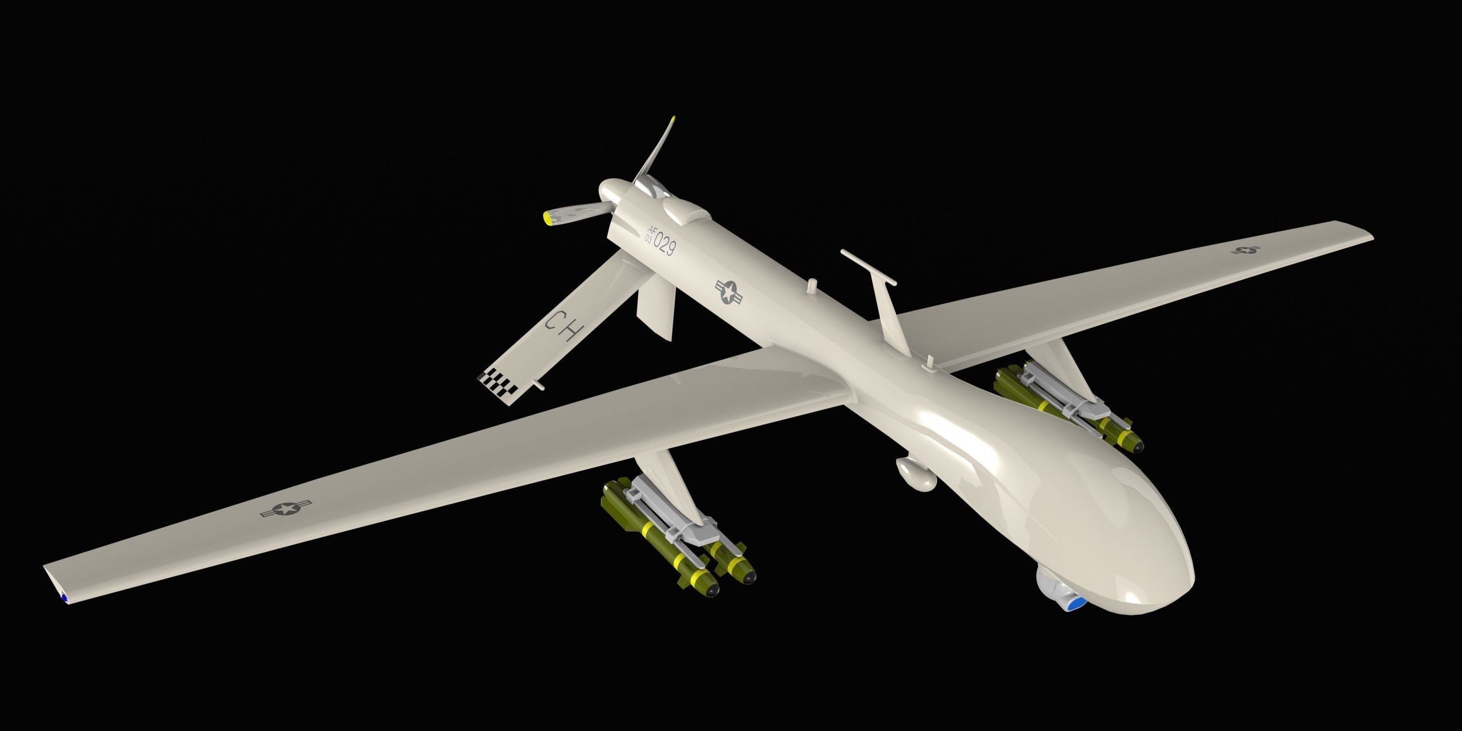 The MQ-1 Predator 3D model | CGTrader