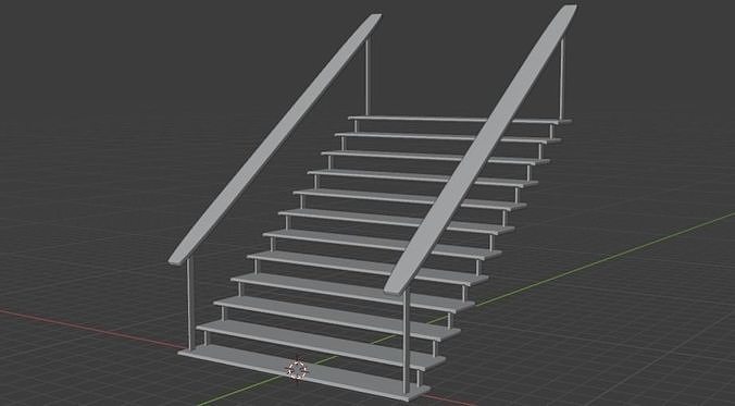 Simple Stairs free VR / AR / low-poly 3D model | CGTrader
