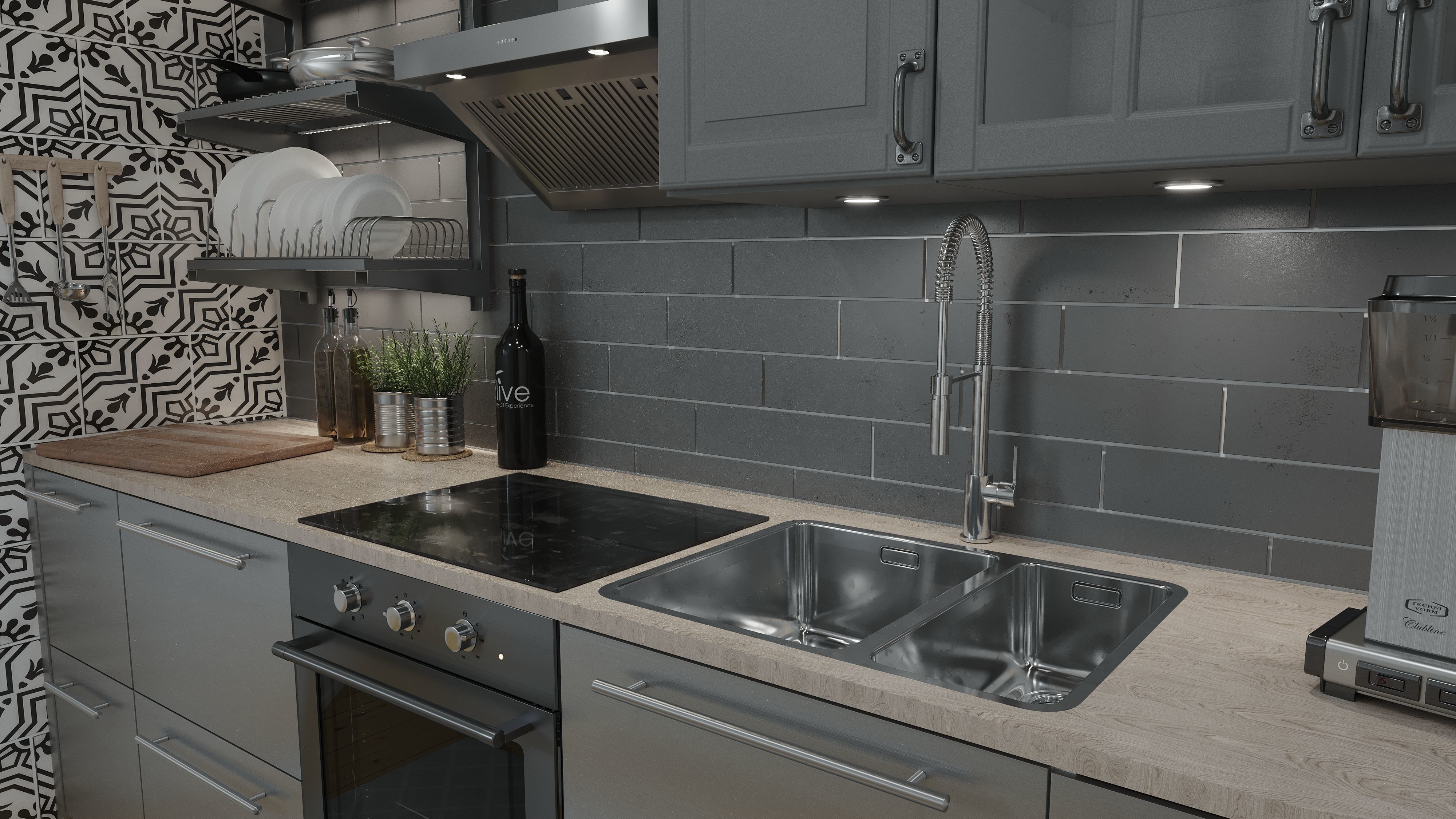 Kitchen design - IKEA - VARSTA stainless steel 3D model | CGTrader