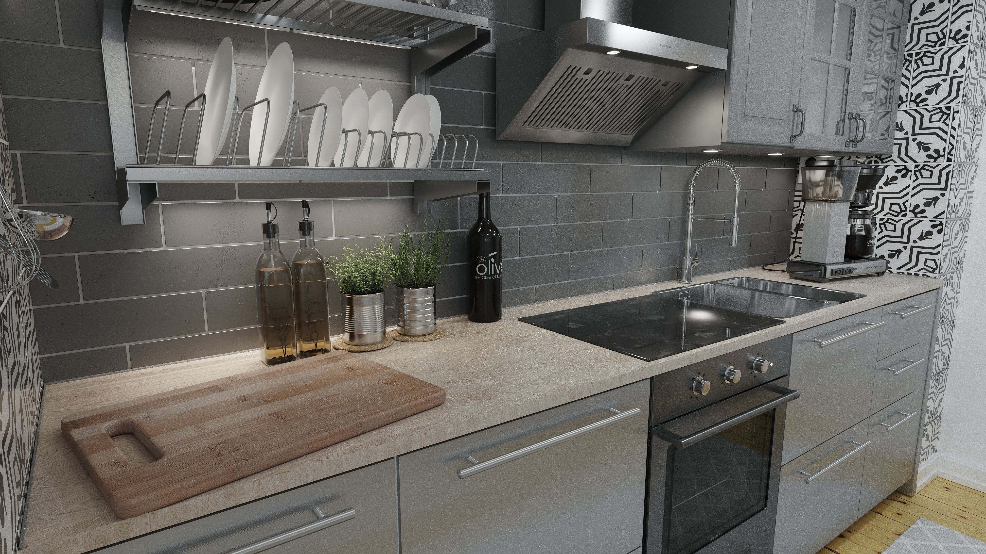 Kitchen design - IKEA - VARSTA stainless steel 3D model | CGTrader