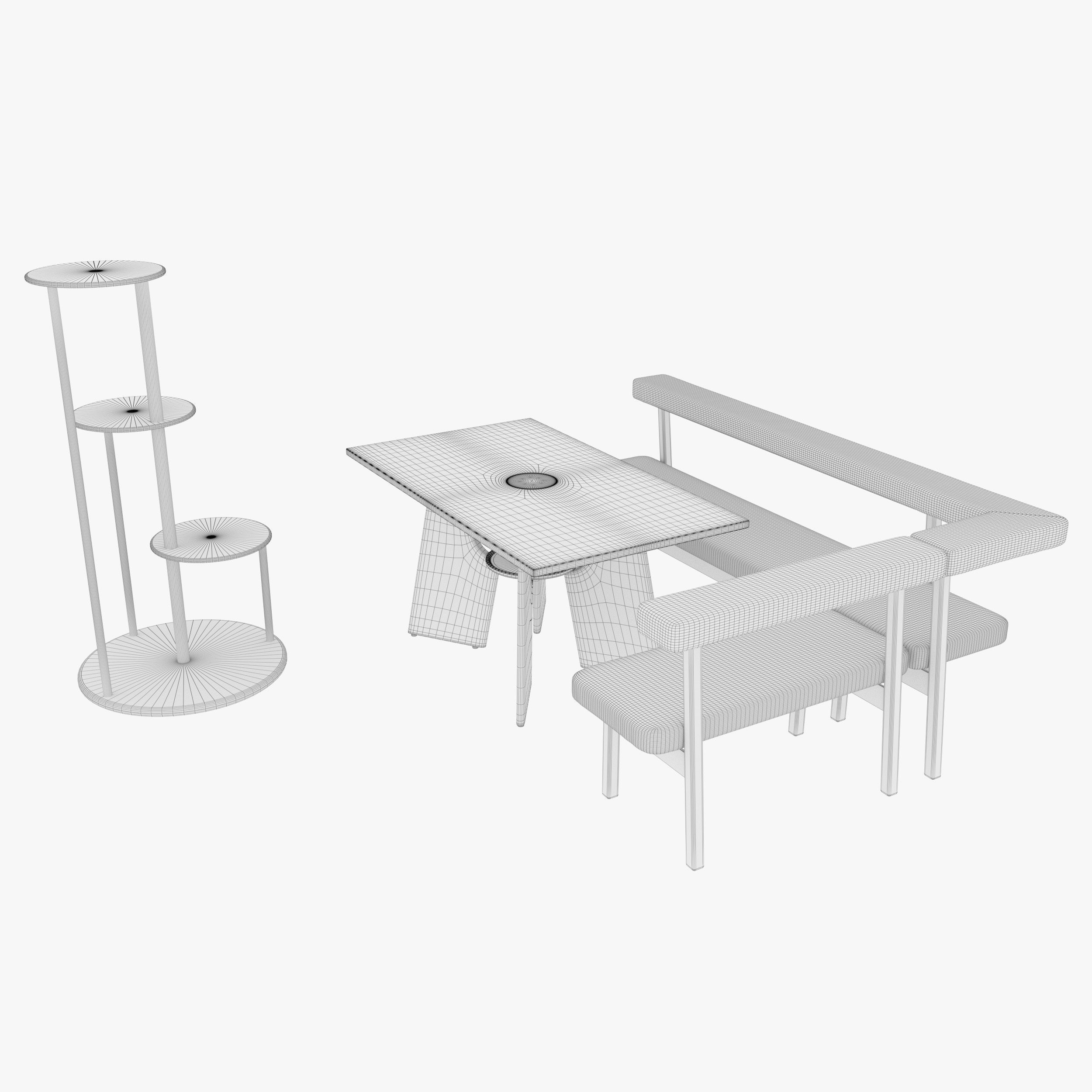 Cat-friendly table 3D model | CGTrader