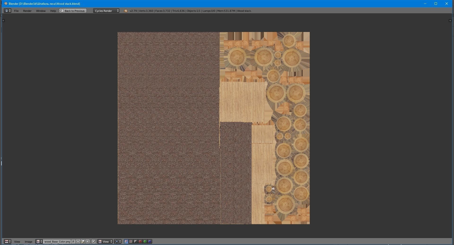 Timber stack 3D model | CGTrader