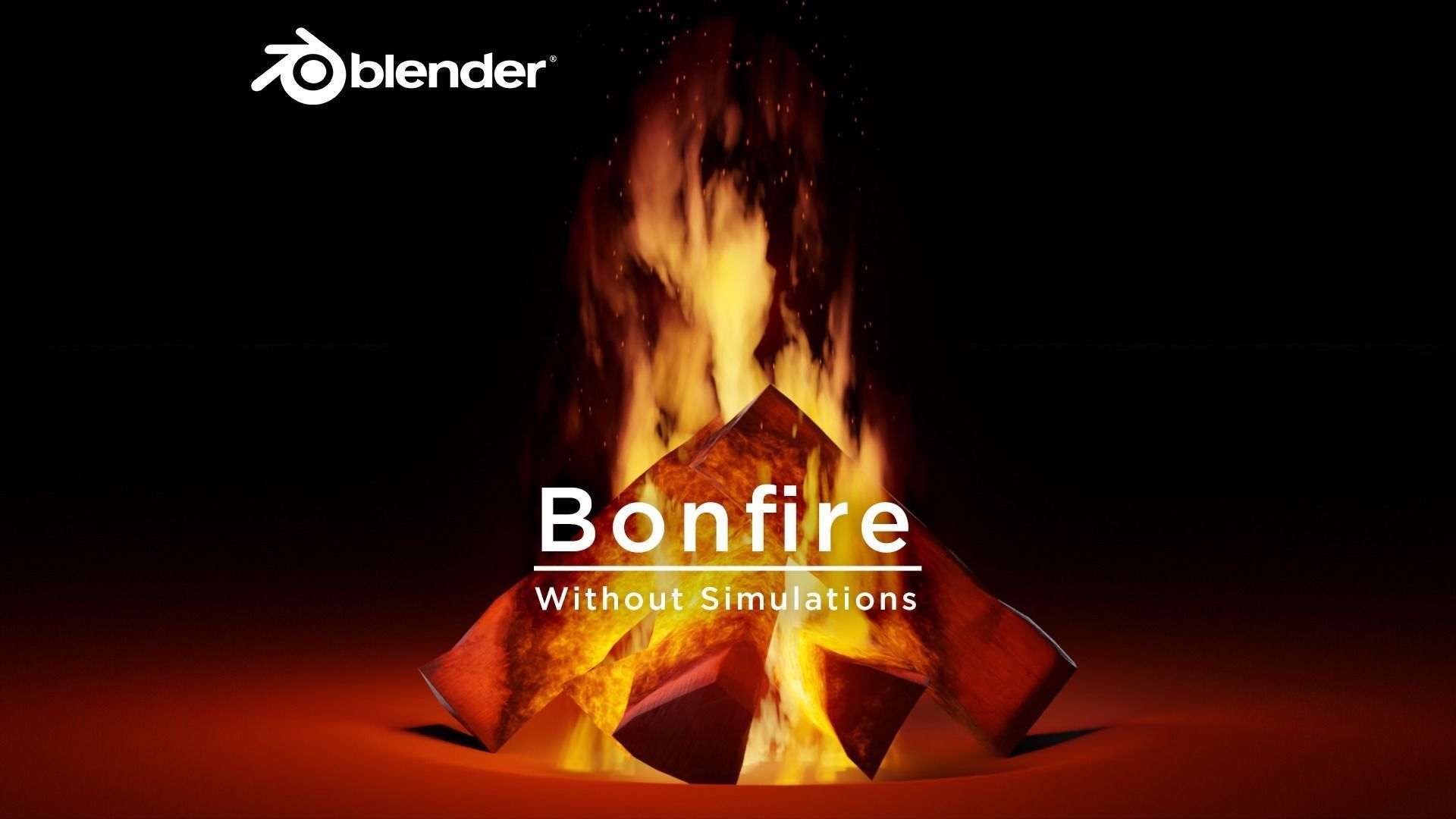3D model Animated Bonfire for Blender without Simulations VR / AR / low ...