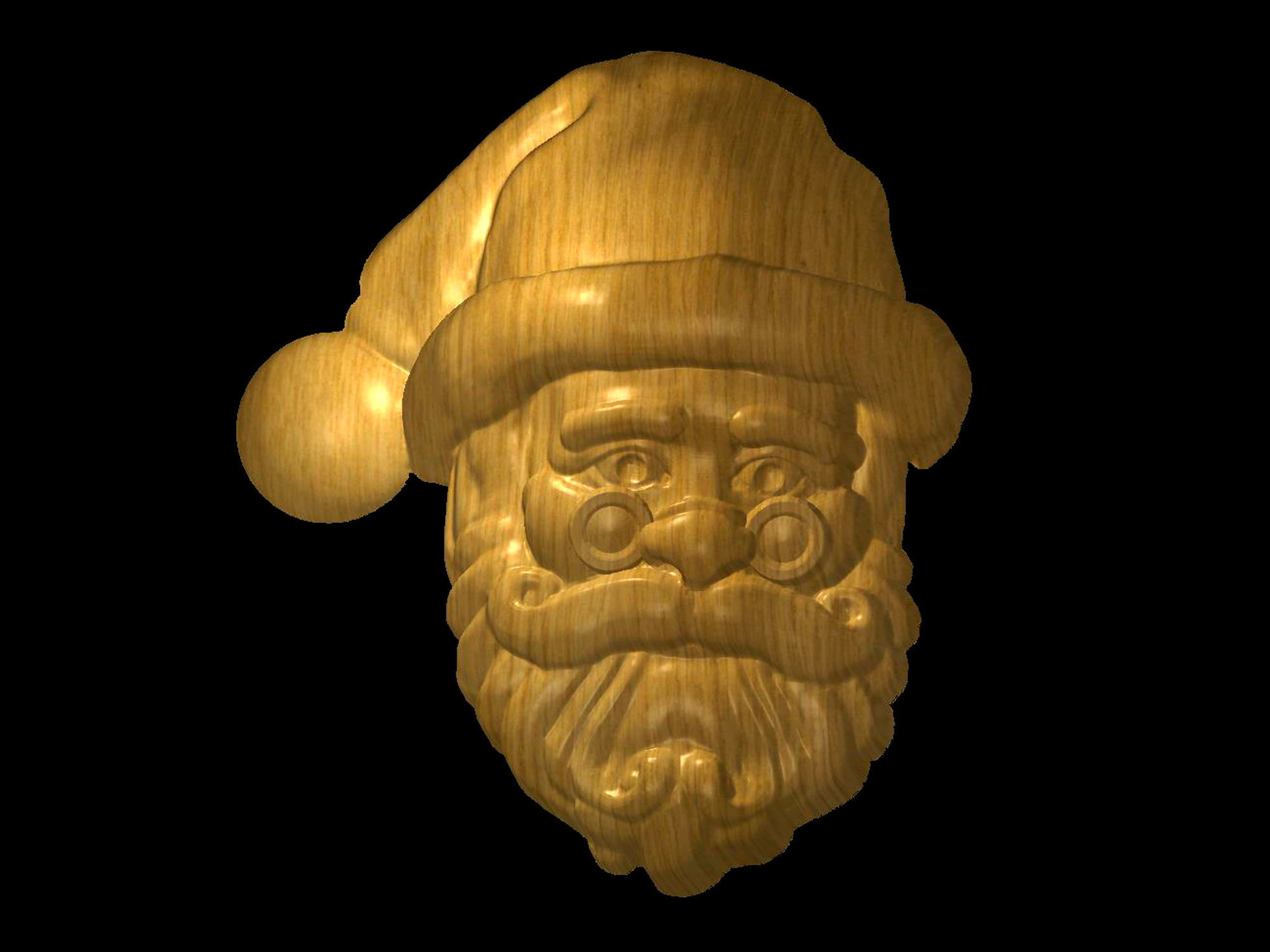 Santa Claus head 3d model for cnc machines and 3d printers 3D model ...