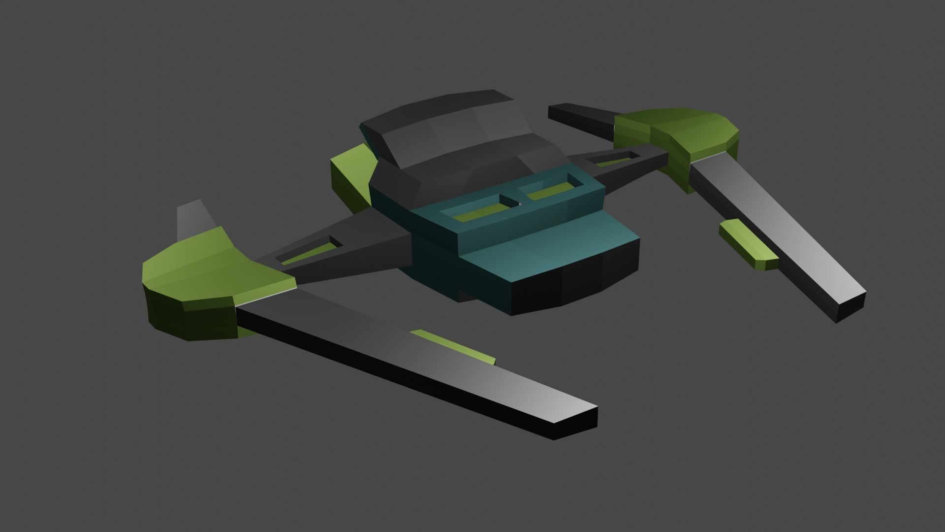 3D model Low Poly Simple Spacecraft VR / AR / low-poly | CGTrader