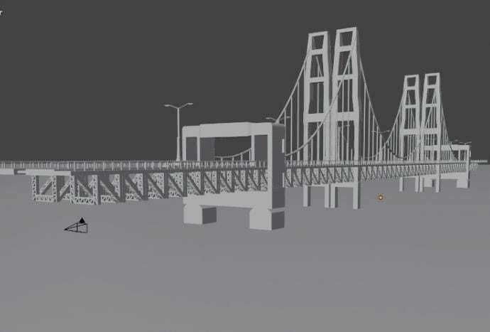 Realistic Bridge over body of water free 3D model | CGTrader