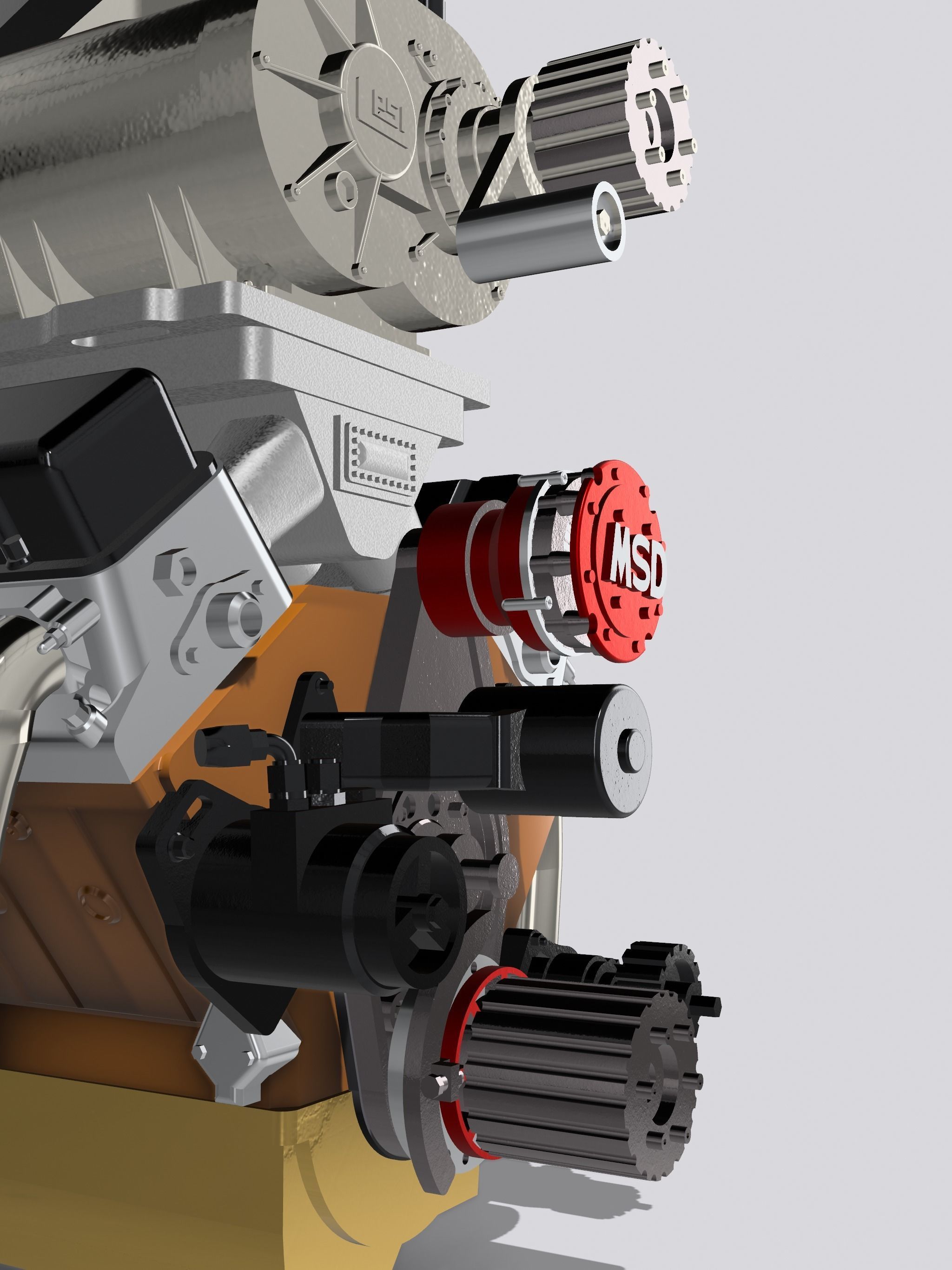 PSI Blown BBC Outlaw Engine Supercharged Pro Mod 3D model 3D printable ...