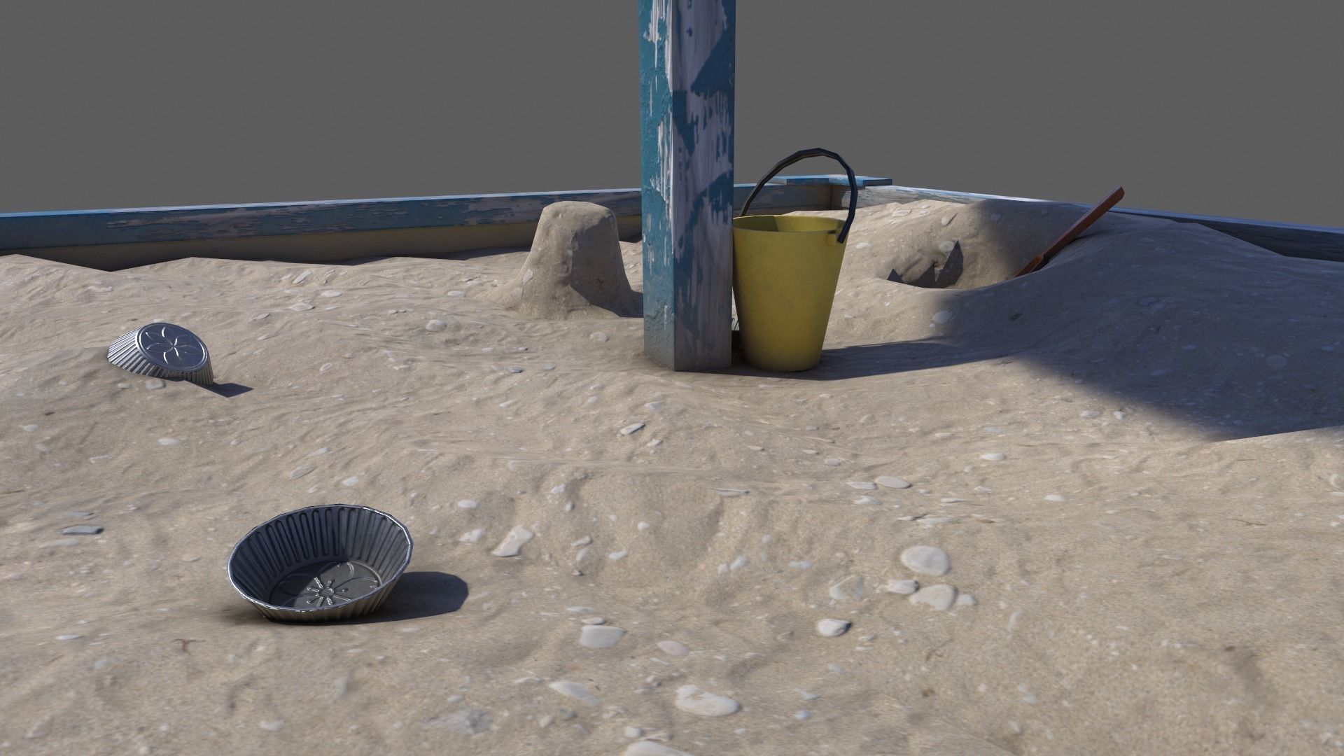 3D model Old Sand Box VR / AR / low-poly | CGTrader