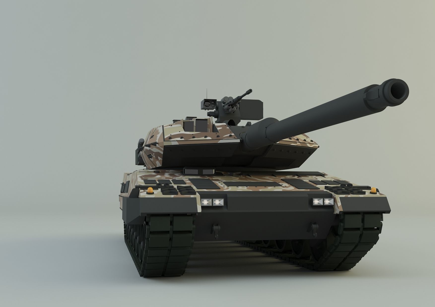 Leopard 2A6 military tank 3D model | CGTrader