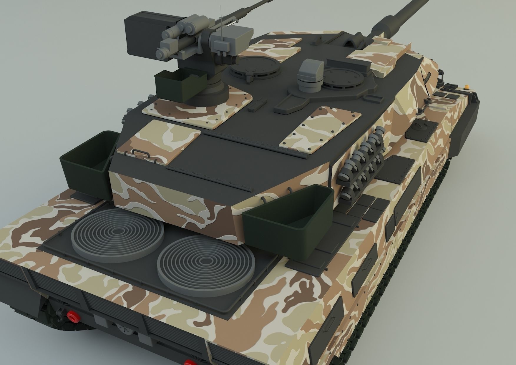 Leopard 2A6 military tank 3D model | CGTrader
