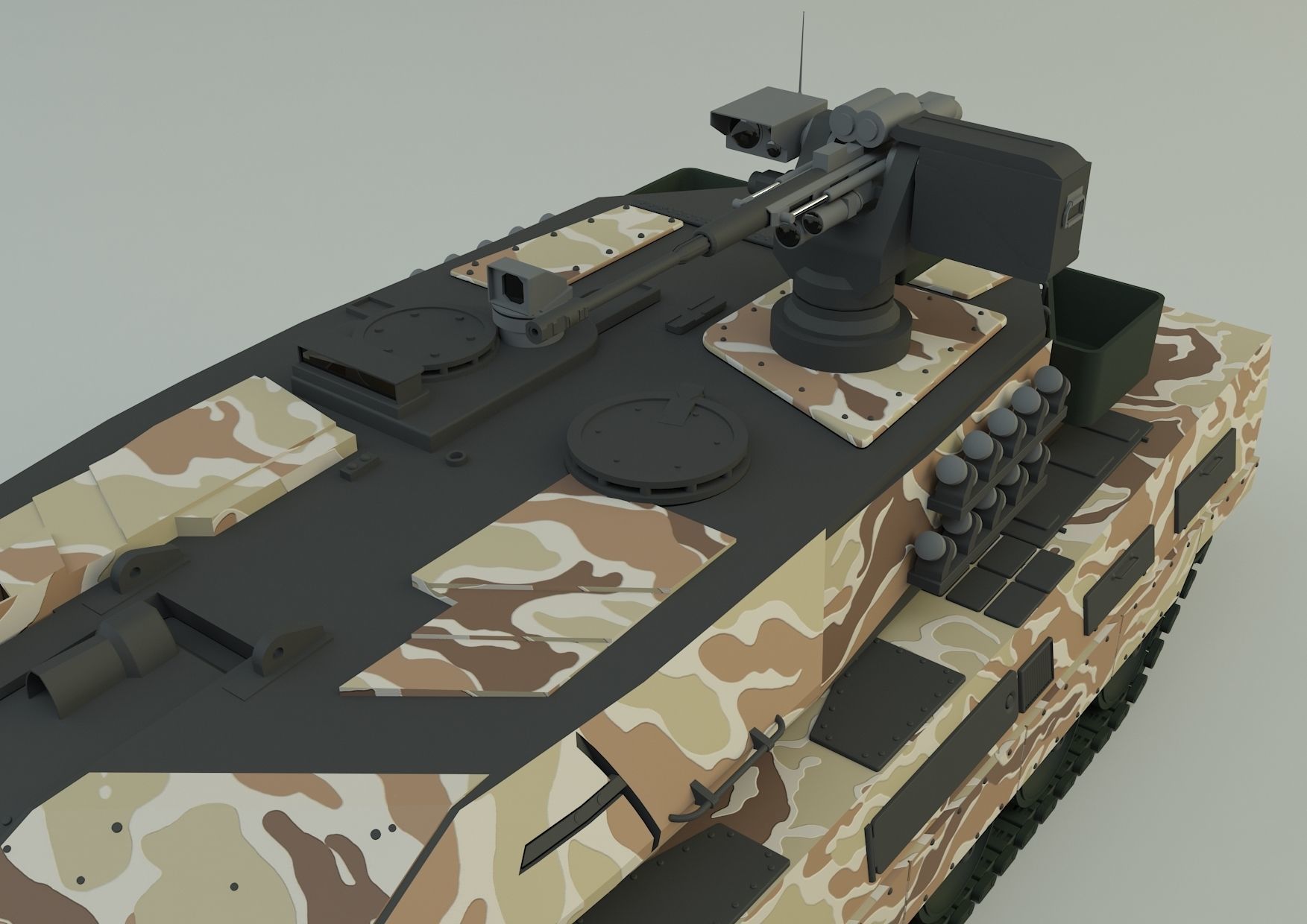 Leopard 2A6 military tank 3D model | CGTrader