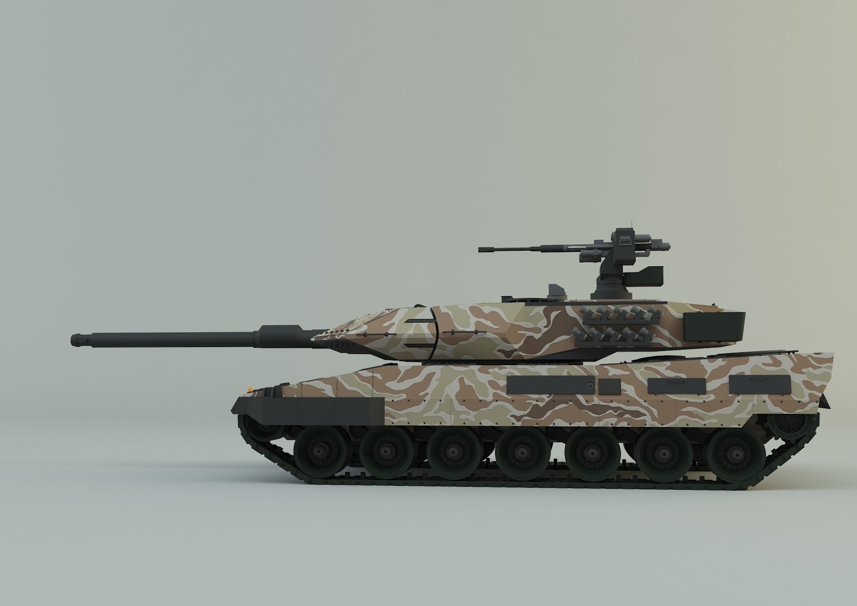 Leopard 2A6 military tank 3D model | CGTrader