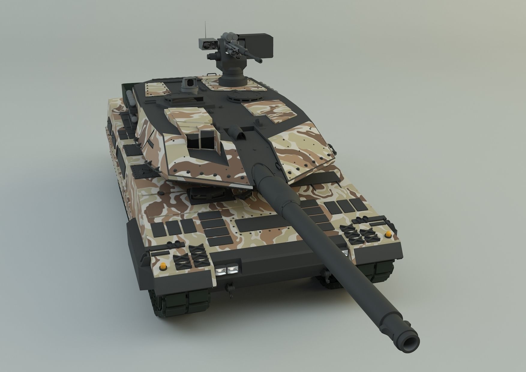 Leopard 2A6 military tank 3D model | CGTrader