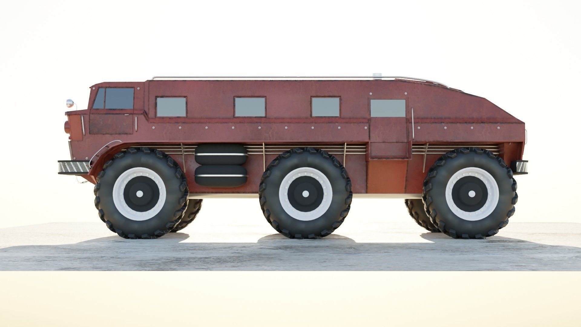 ZIL-E167 soviet monster truck - free model free VR / AR / low-poly 3D ...