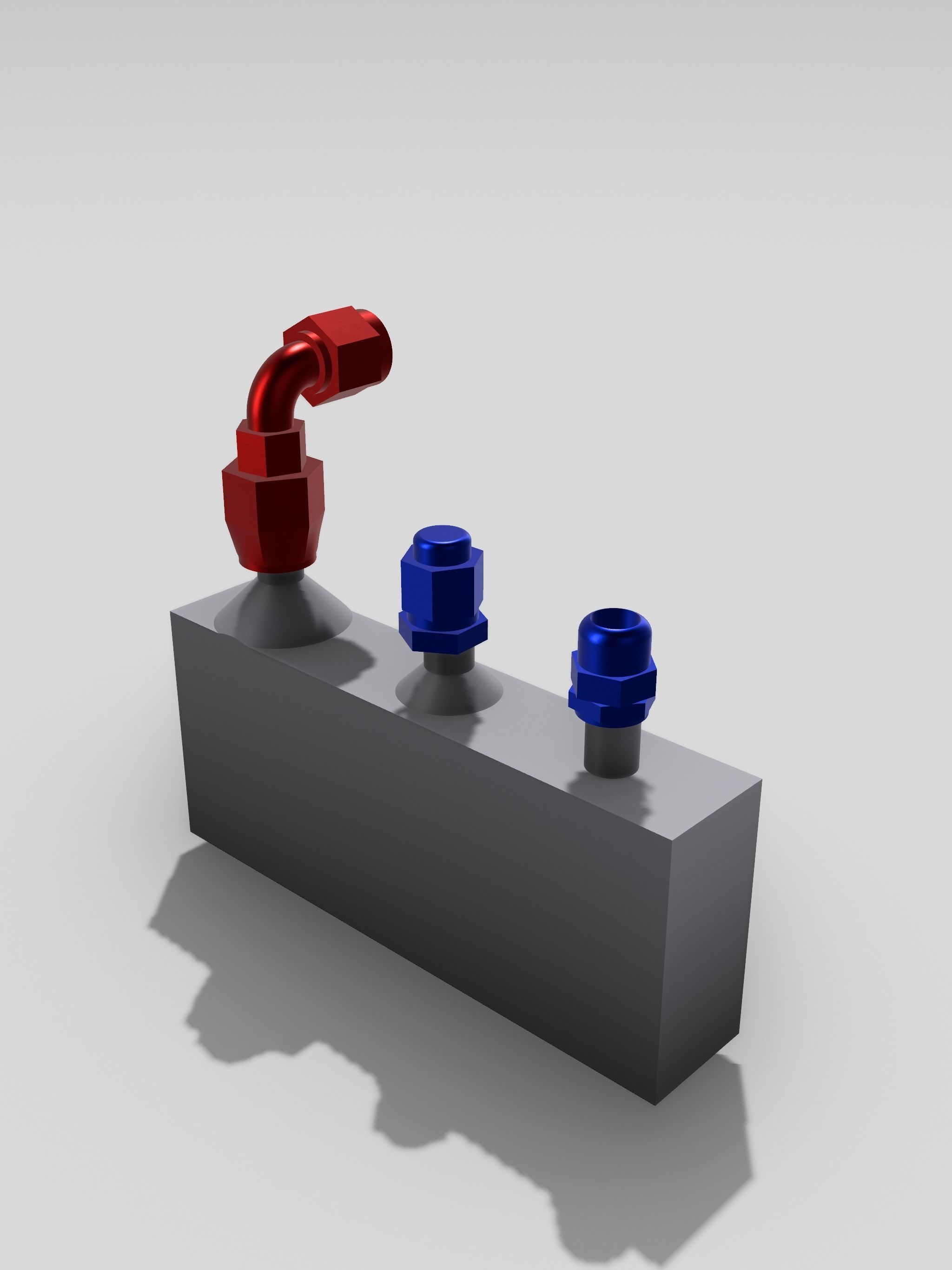 PRO MOD 6 pce Combo Pack Racepack MSD Boxes AN Fittings etc 3D model 3D ...