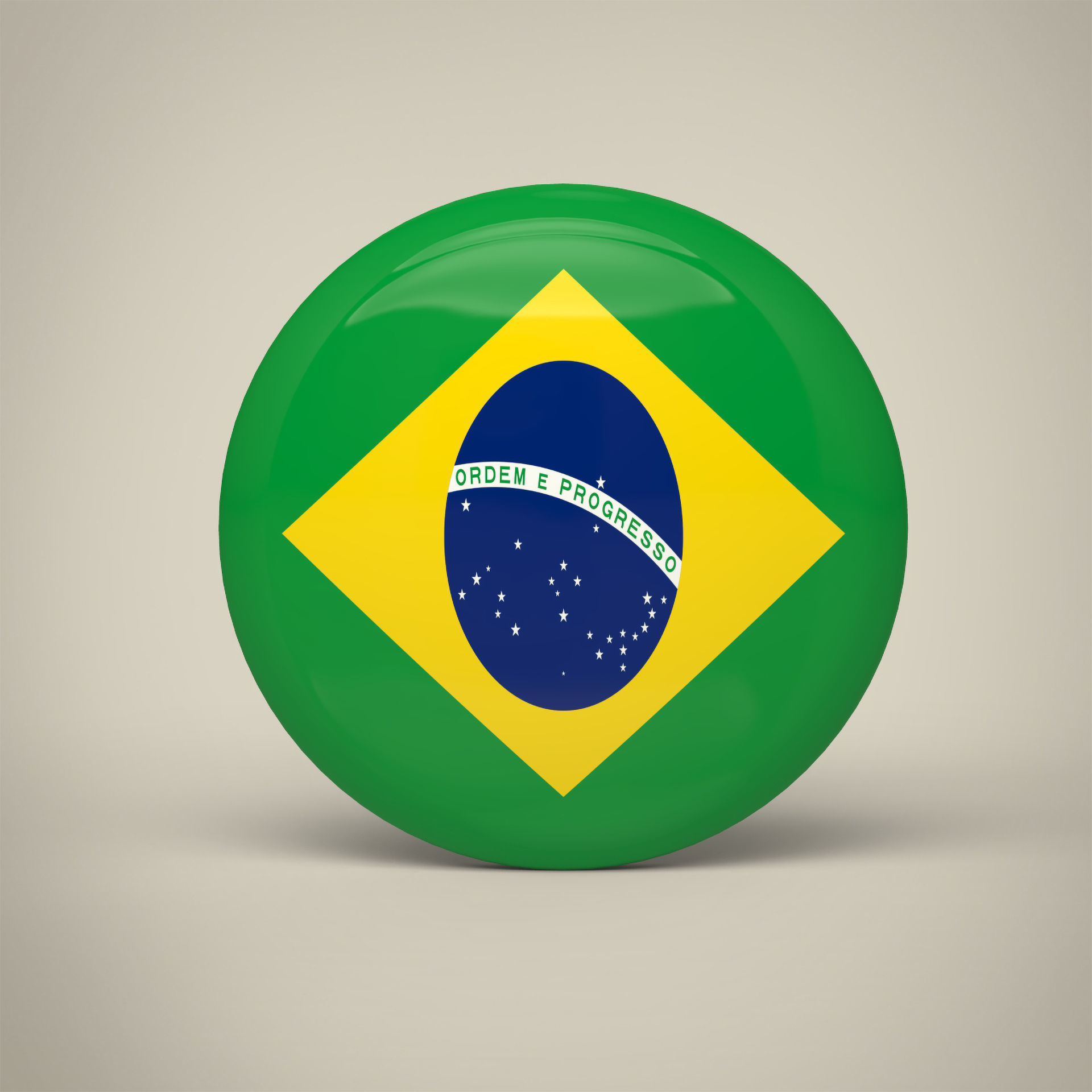 3D model Brazil Badge VR / AR / low-poly | CGTrader